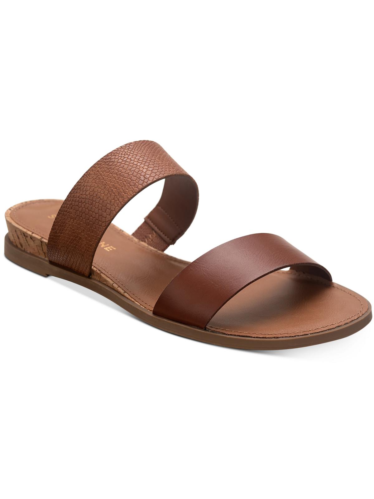 Sun + Stone Womens Snake Print Open Toe Slide Sandals - Walmart.com