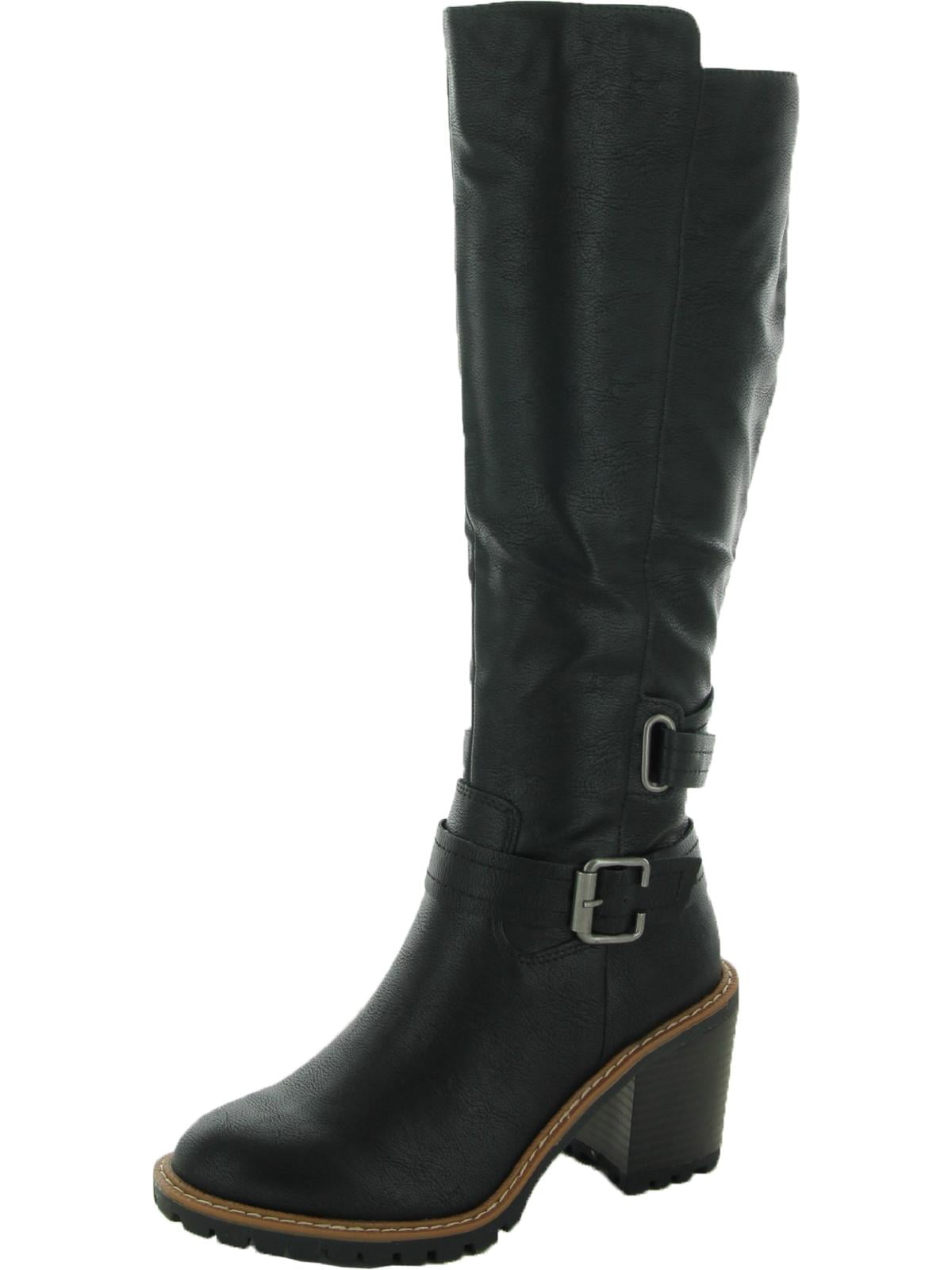 Sun + Stone Womens Viviaan Zip up Buckle Knee-High Boots - Walmart.com