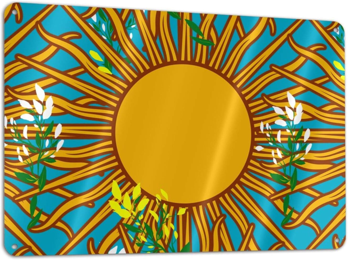 Sun Summer Pattern Tin Signs Wall Decor for Bars,Restaurants,Cafes Pubs ...