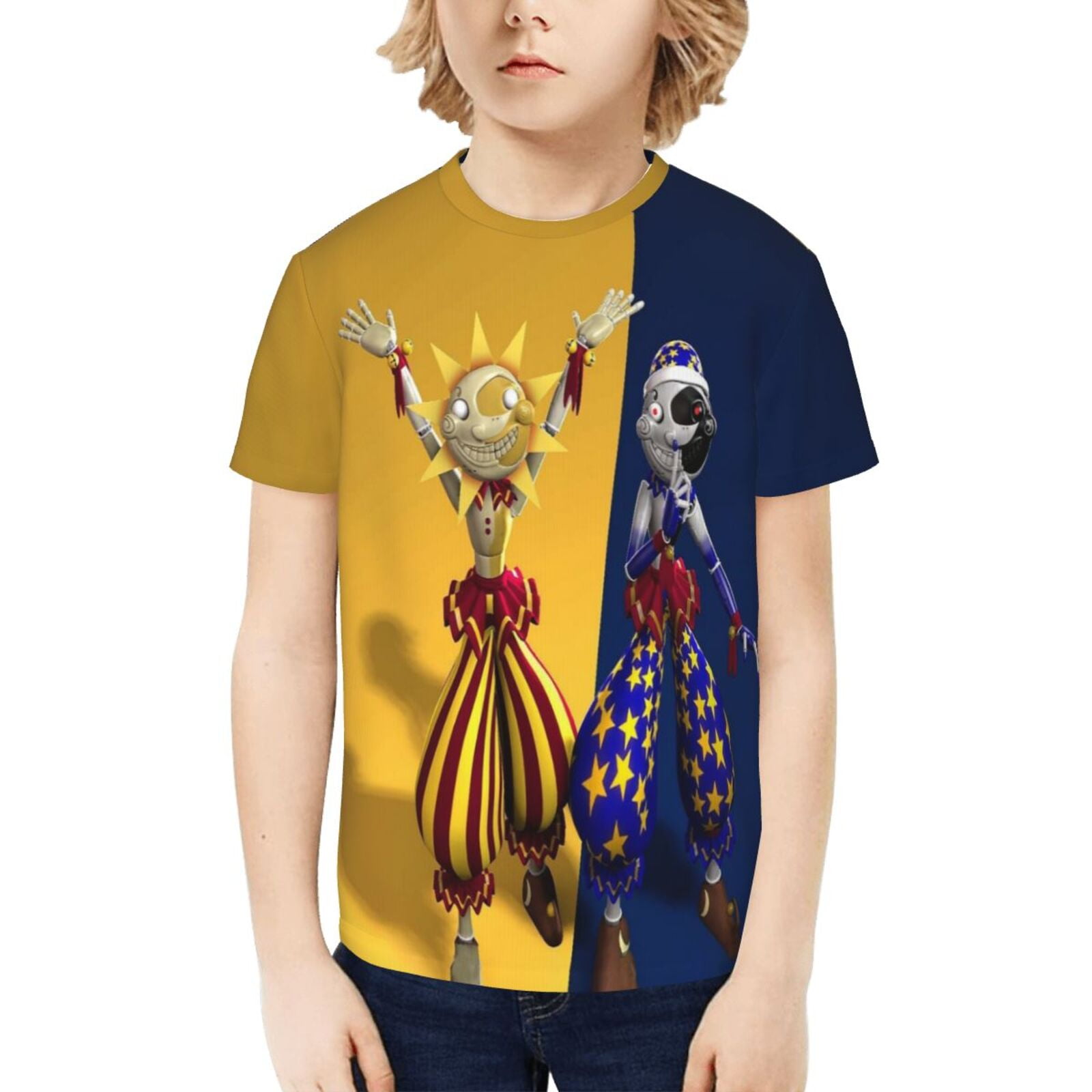 Sun Sundrop Moondrop Moon Teenage T-Shirt Graphic Short Sleeve Shirts ...