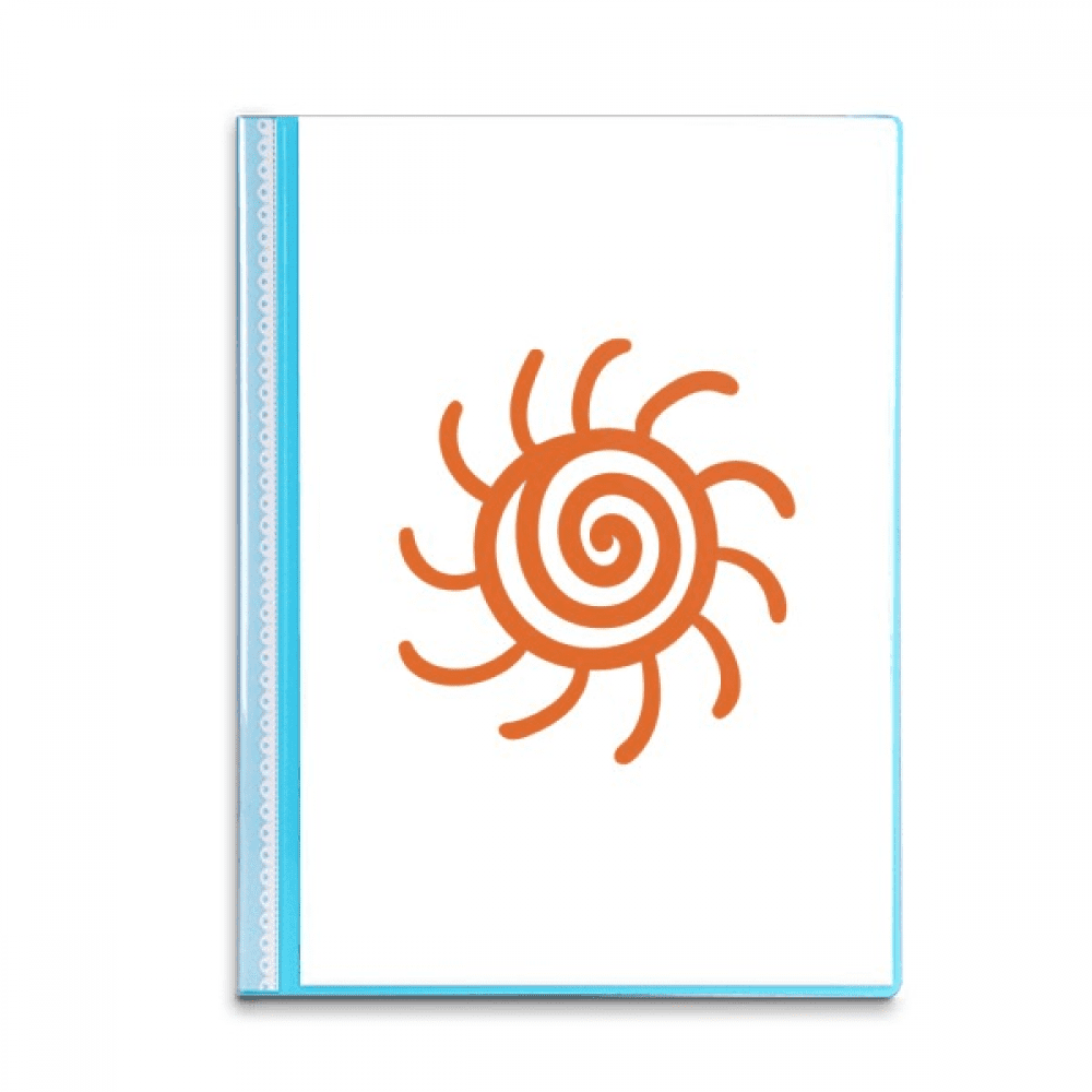 Sun Sunshine Hand Painting Orange Book Sheet Protectors Portfolio ...