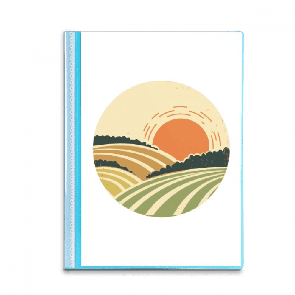 Sun Sunshine Tree Hillside Grass Book Sheet Protectors Portfolio Binder ...