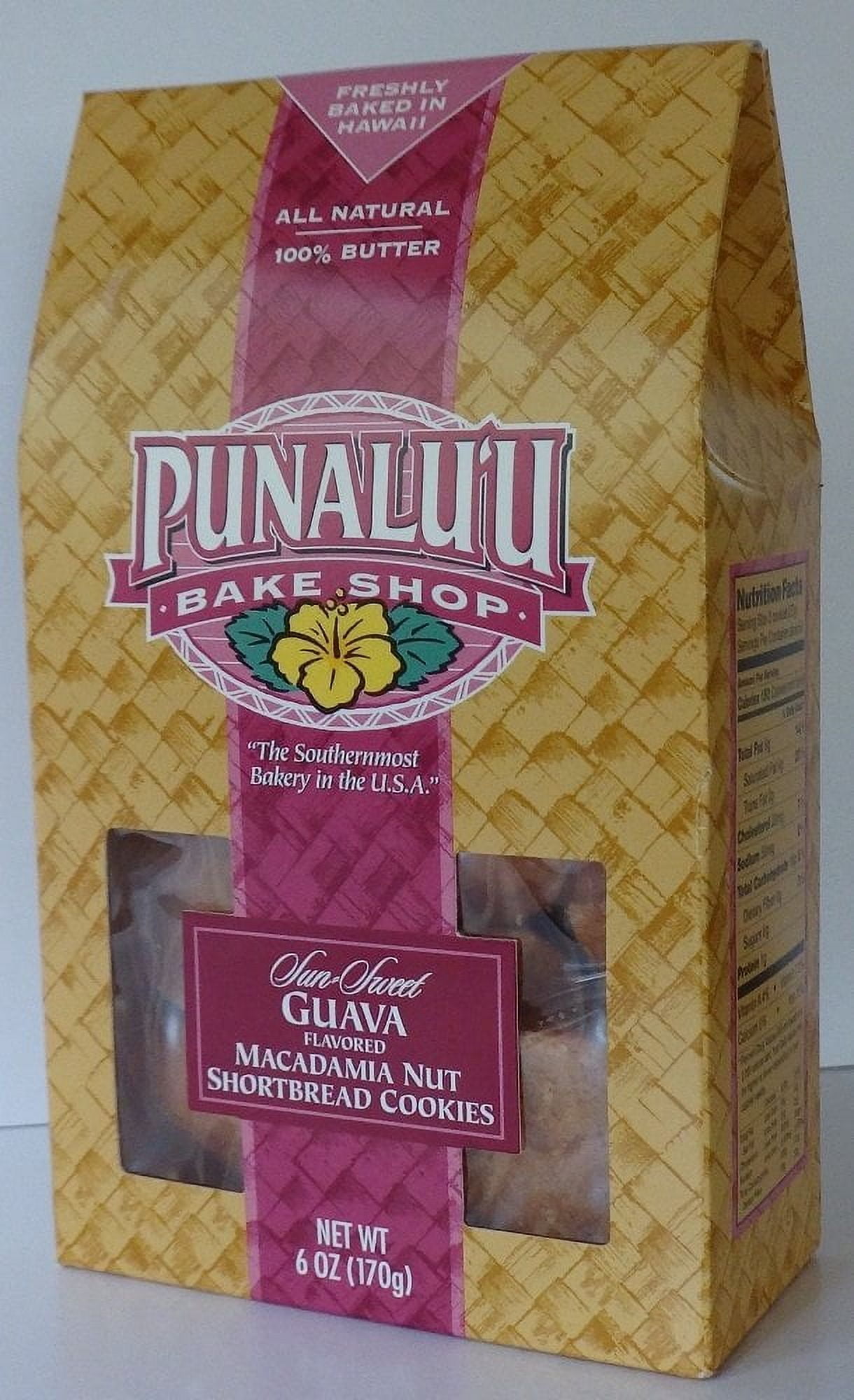 Sun Sweet Guava Flavored Macadamia Nut Shortbread Cookies, All Natural ...