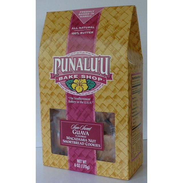 Sun Sweet Guava Flavored Macadamia Nut Shortbread Cookies, All Natural ...