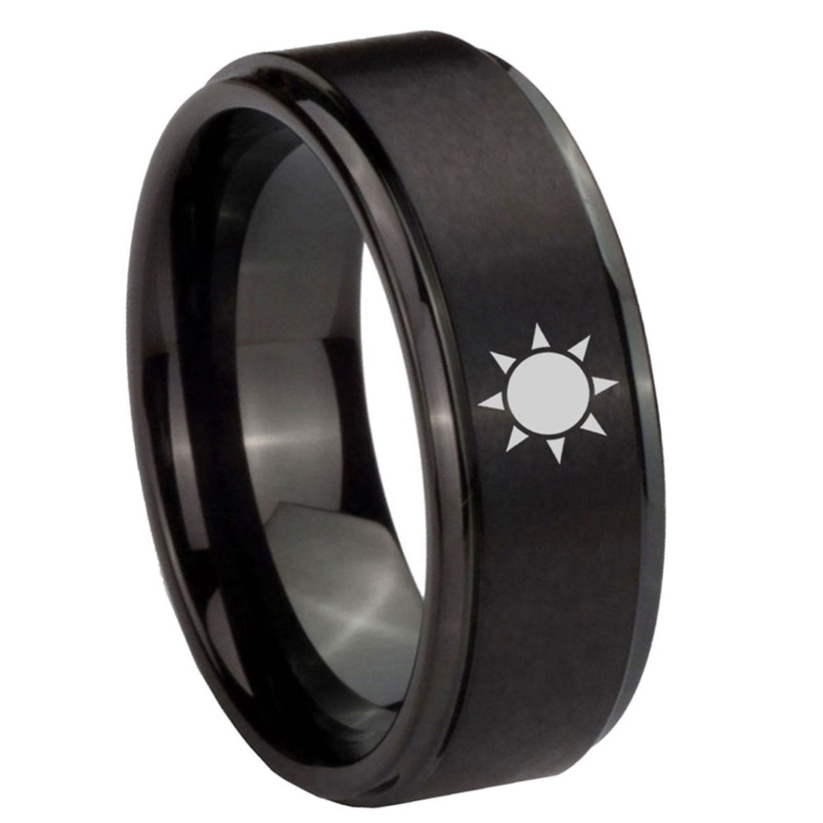 Sun Symbol Tungsten Wedding Ring For Man - Walmart.com