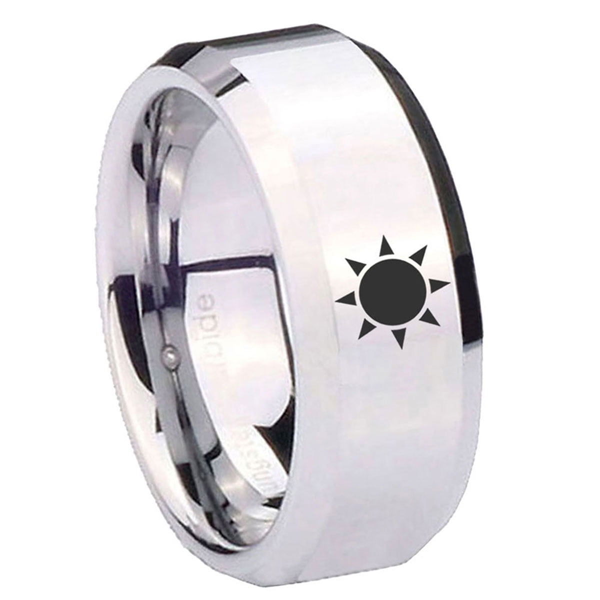 Sun Symbol Tungsten Wedding Ring For Man - Walmart.com
