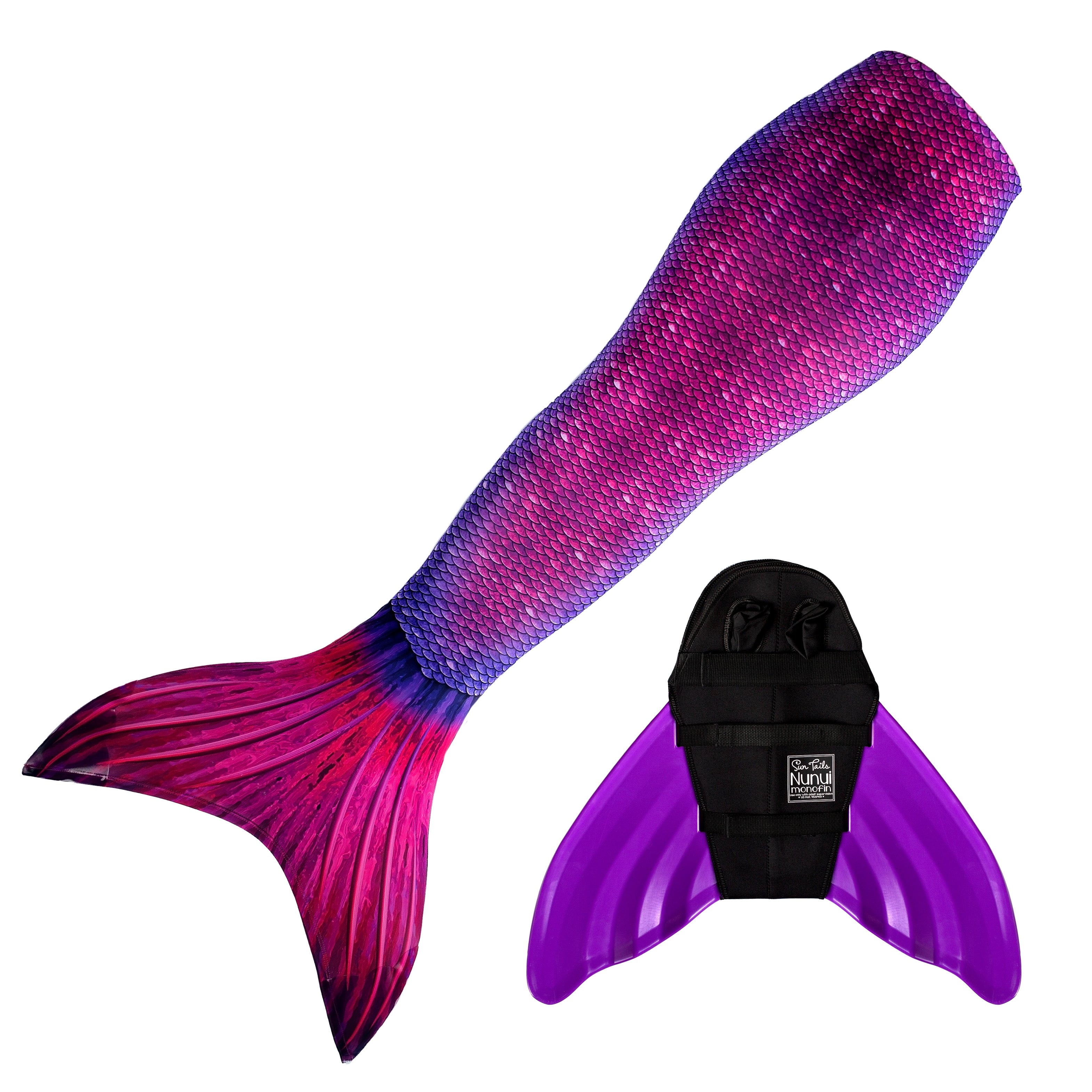 Sun Tail Mermaid Swim Set Bali Blush Mermaid Tail Purple Monofin For