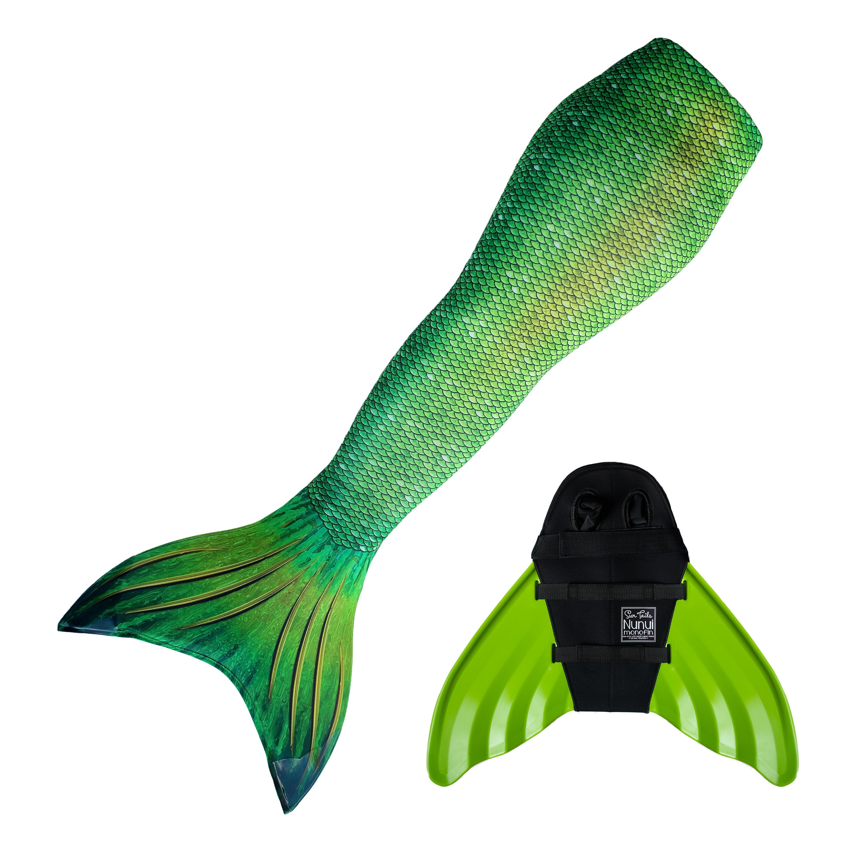 Sun Tail Mermaid Swim Set; Lime Rickey Mermaid Tail + Lime Green for ...