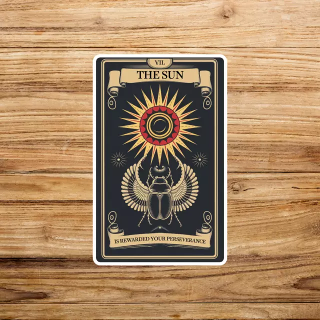 The Sun Tarot Card Sticker - Perseverance Rewarded Inspirationphone ...