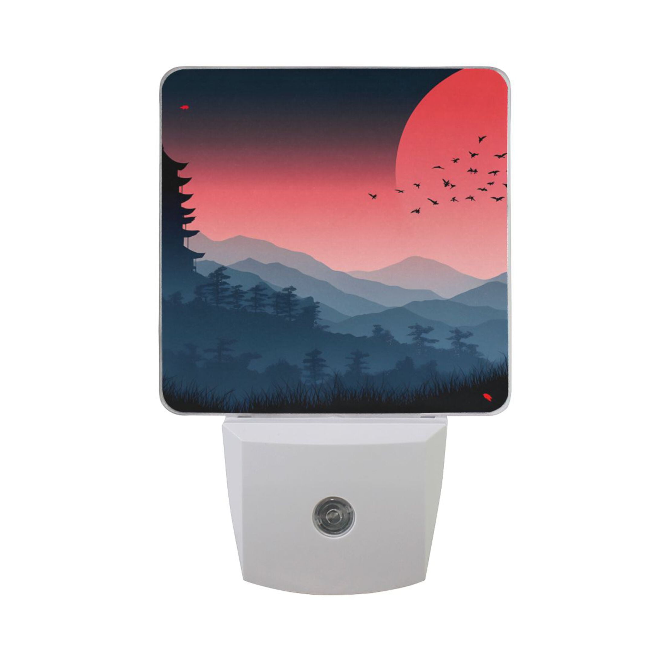 Sun Tower Cherry Mountains Night Light 2 Pack LED Nightlight Plug into ...