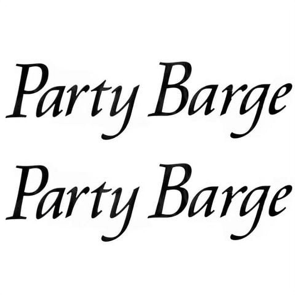 Tracker Marine Party Barge Decal 157644 | 14 1/2 x 4 Inch Black (Pair ...