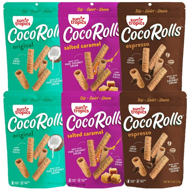 Sun Tropics CocoRolls Variety Pack- HYZ01 6 count (4 oz each) | Crisp ...