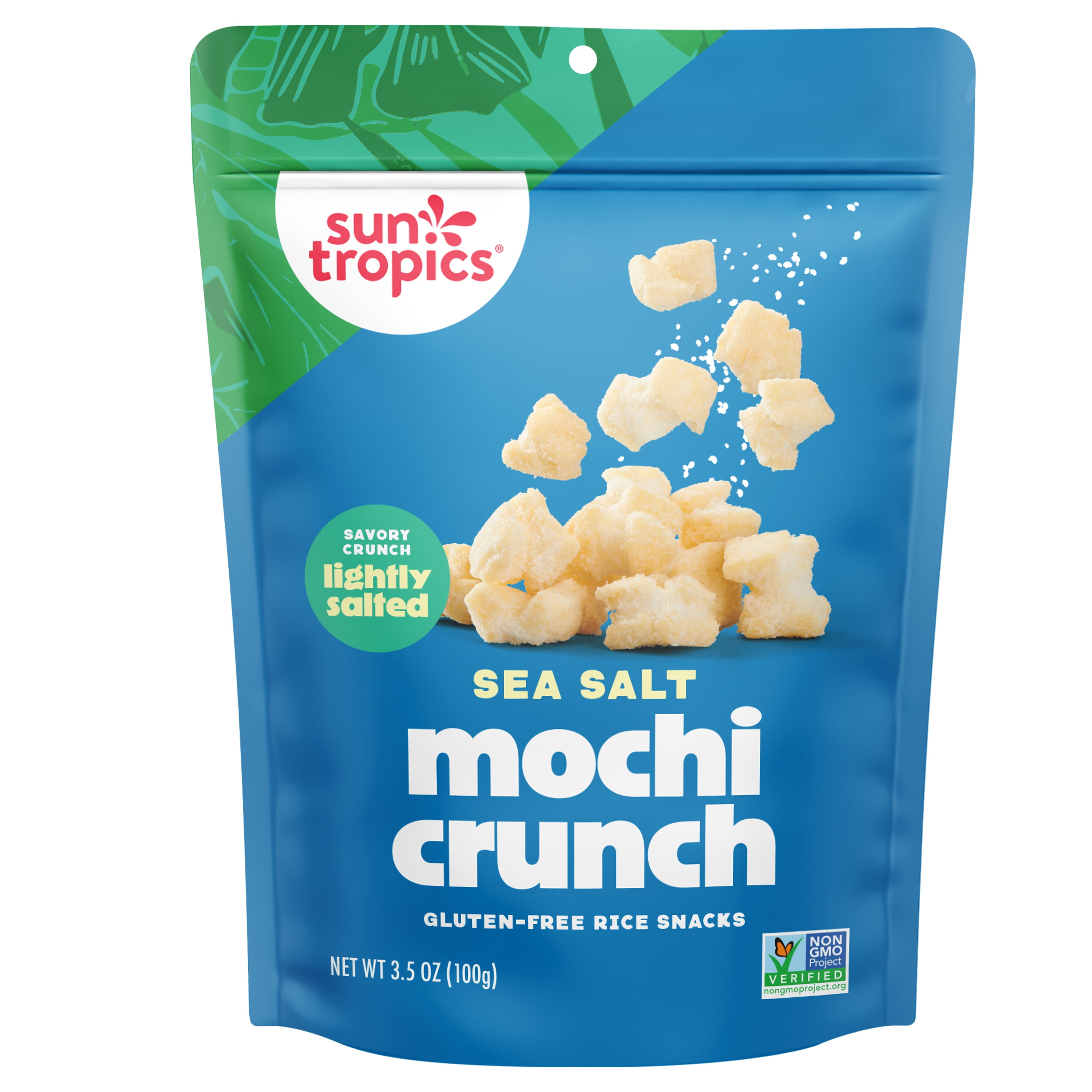 Sun Tropics Gluten-Free MOCHI Snack Bites, Sea Salt, 6-Pack (3.5oz each ...
