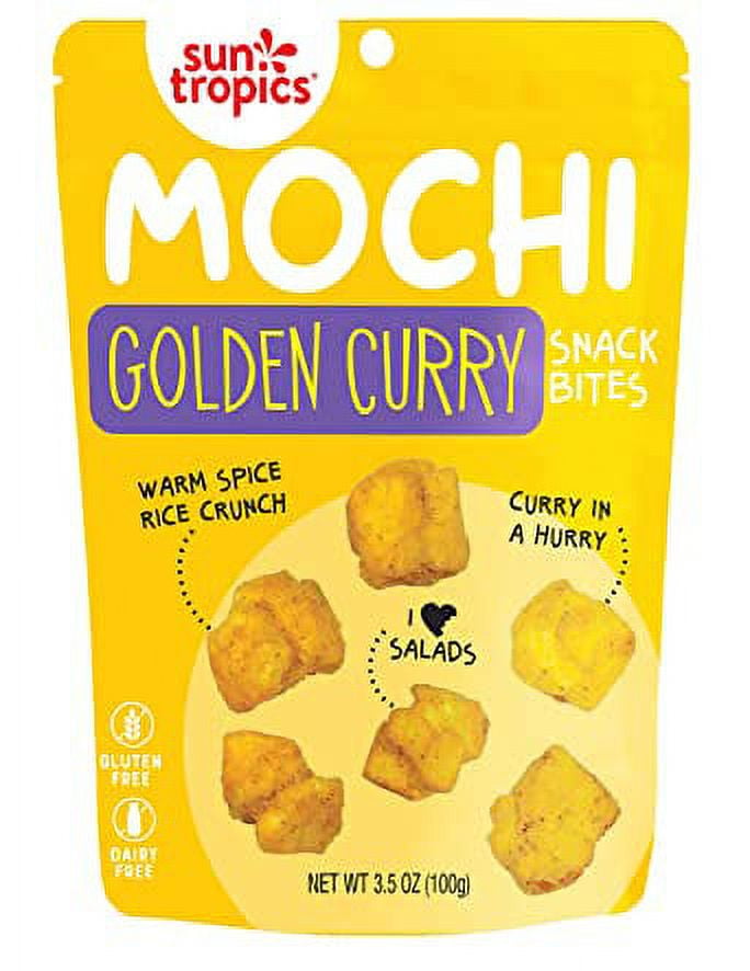 Sun Tropics Mochi Snack Bites Golden Curry -- 3.5 oz | Pack of 12 ...