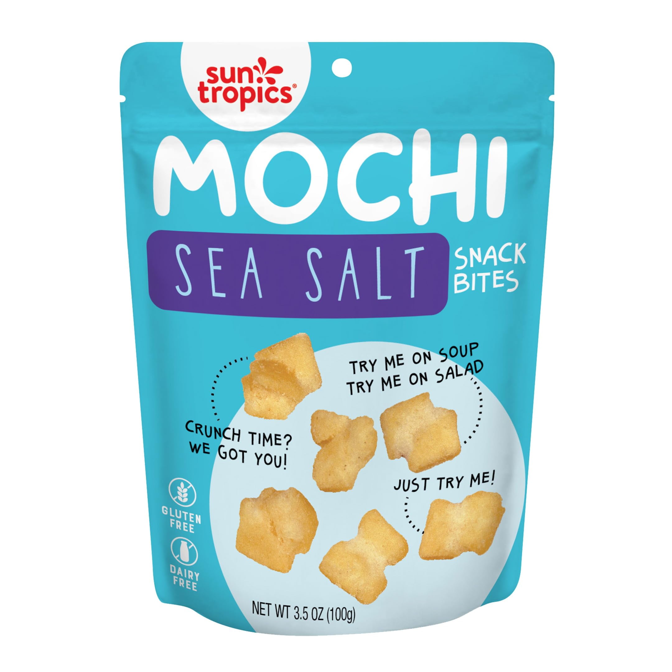 Sun Tropics Mochi Snack Bites, Sea Salt H2FSDFlavor- oz (6 Pack ...