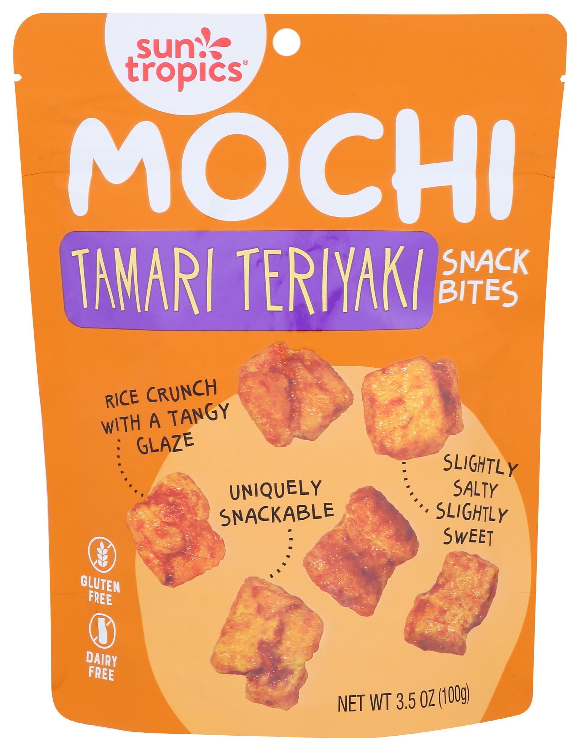 Sun Tropics Mochi Snack CM31 Bites, Tamari Teriyaki, 3.5 oz (1 Pack ...