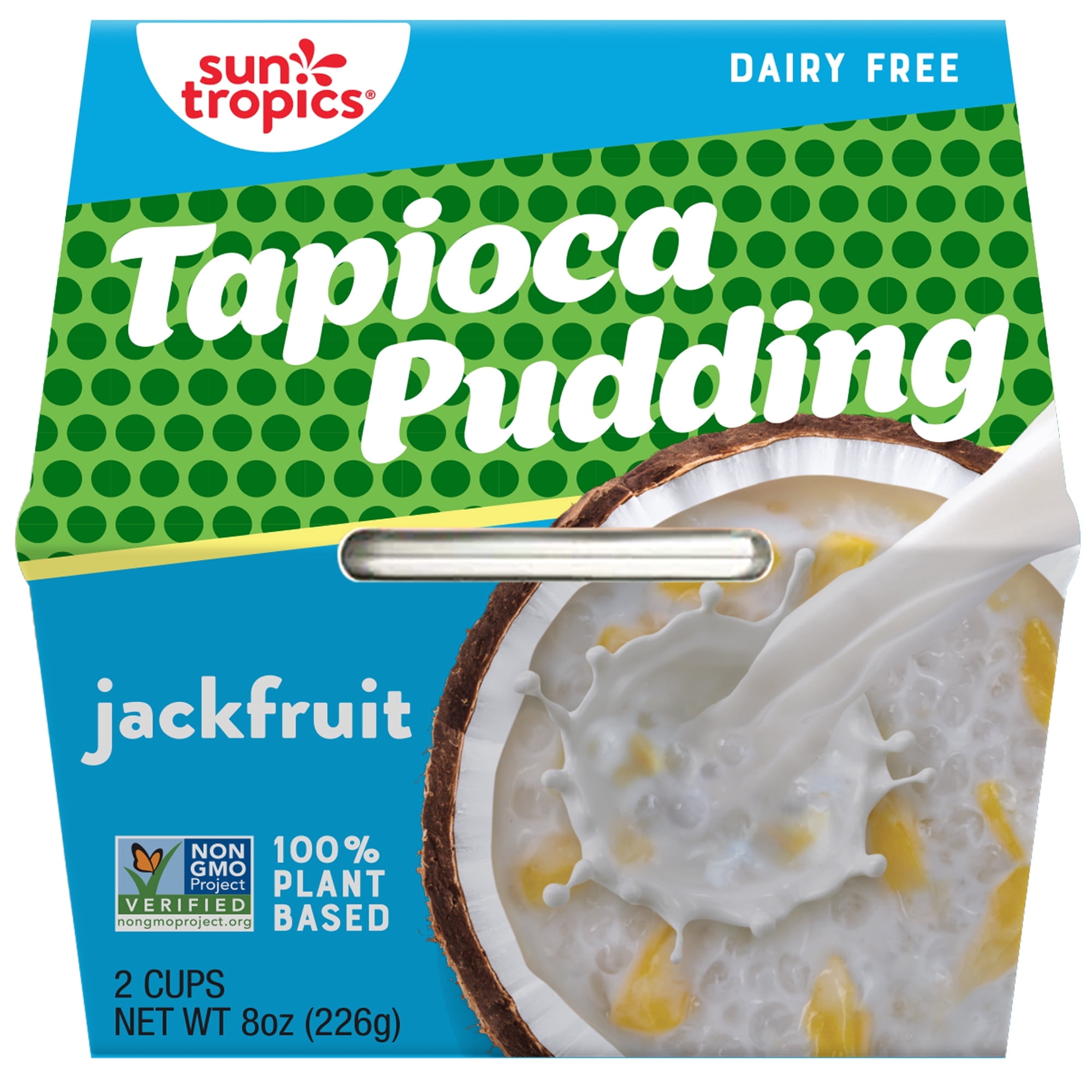 Sun Tropics Tapioca Pudding, Jackfruit, Coconut Milk, 4oz Cups Pack of ...