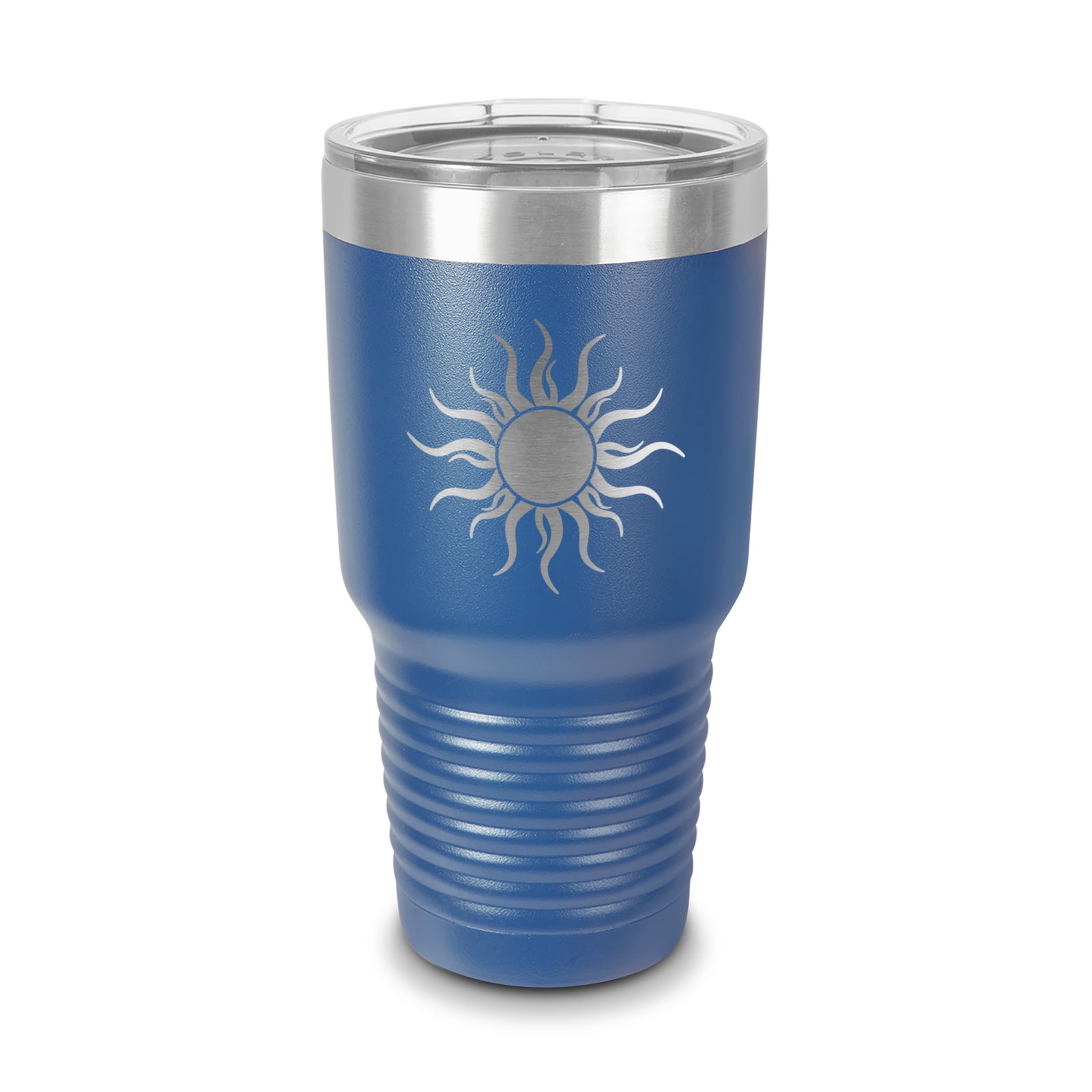 Sun Tumbler 30 oz - Laser Engraved w/ Clear Lid - Stainless Steel ...