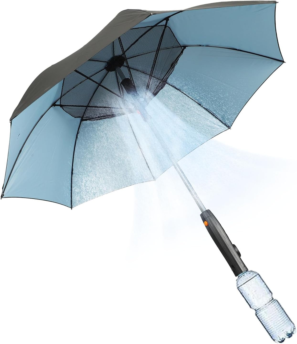 Sun Umbrella with Fan and Sprayer, Rechargeable Sun Umbrella, Sun and ...