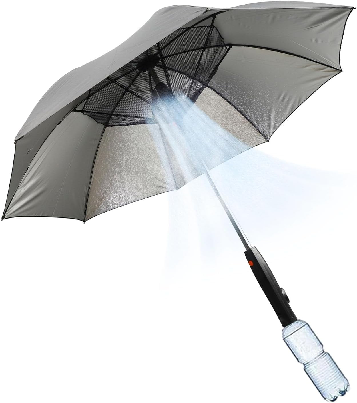 Sun Umbrella with Fan and Sprayer, Rechargeable Sun Umbrella, Sun and ...