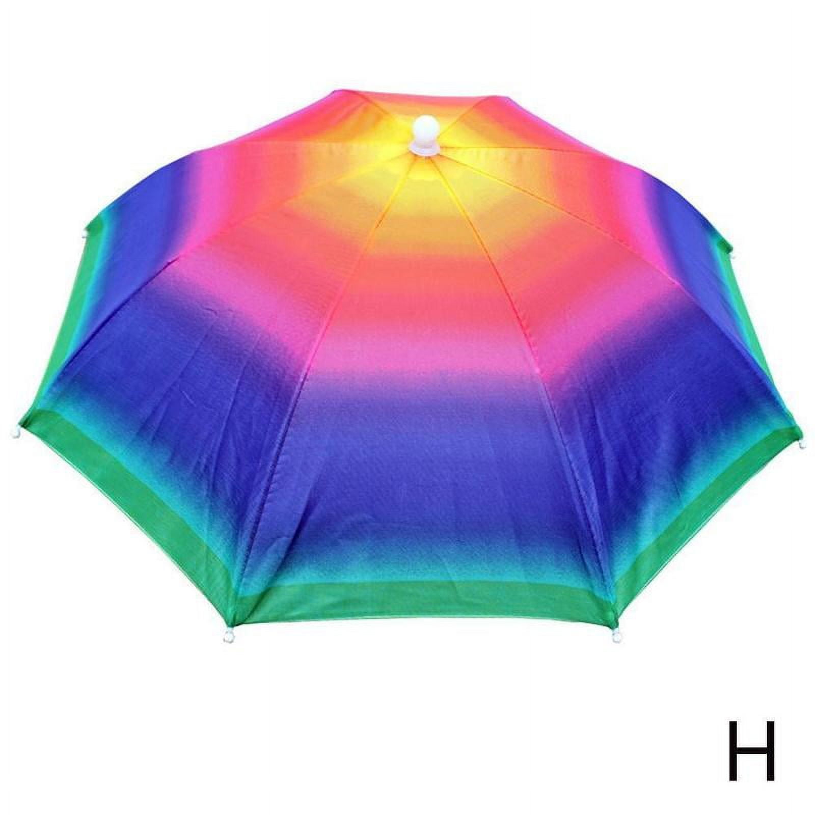 Sun Umbrella Hat Outdoor Rain Foldable Fishing Camping Cap Headwear ...