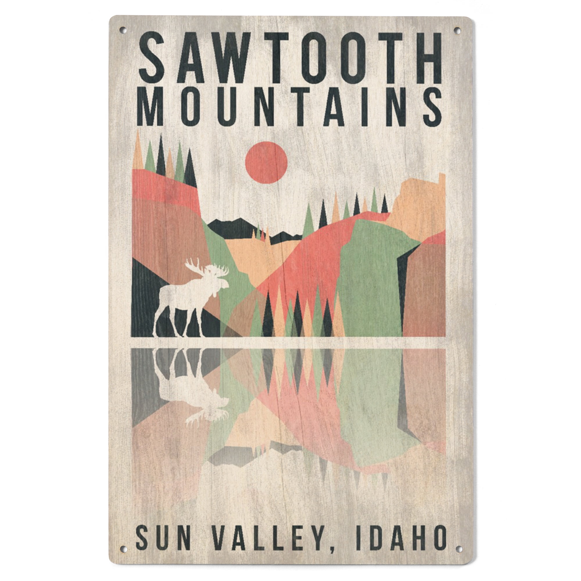 Sun Valley, Idaho, Sawtooth Mountains, Moose, Geometric Opacity Birch ...