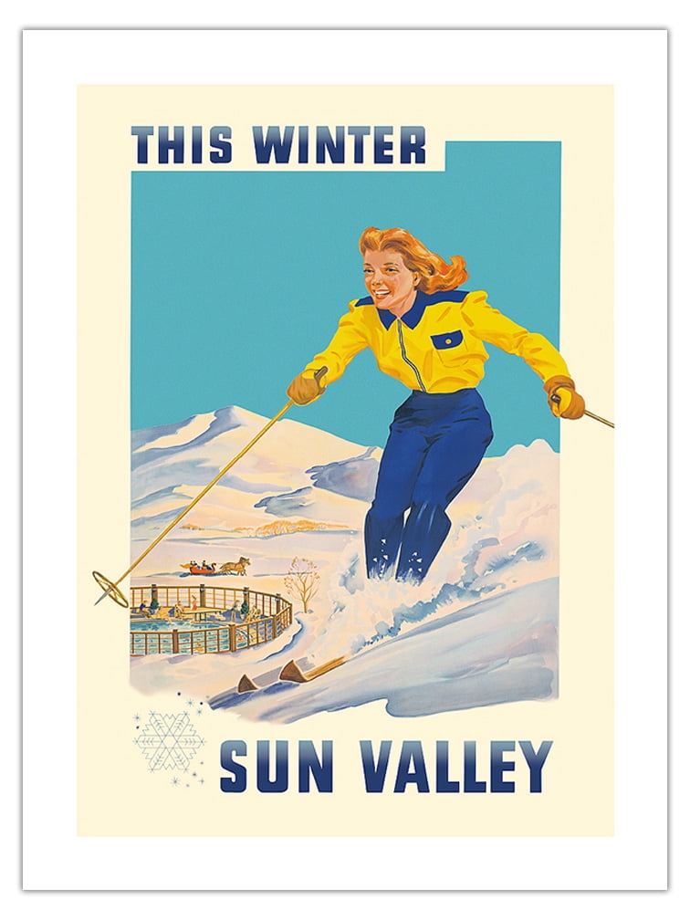 Sun Valley Idaho - This Winter Skiing - Bald Mountain “Baldy” - Vintage ...