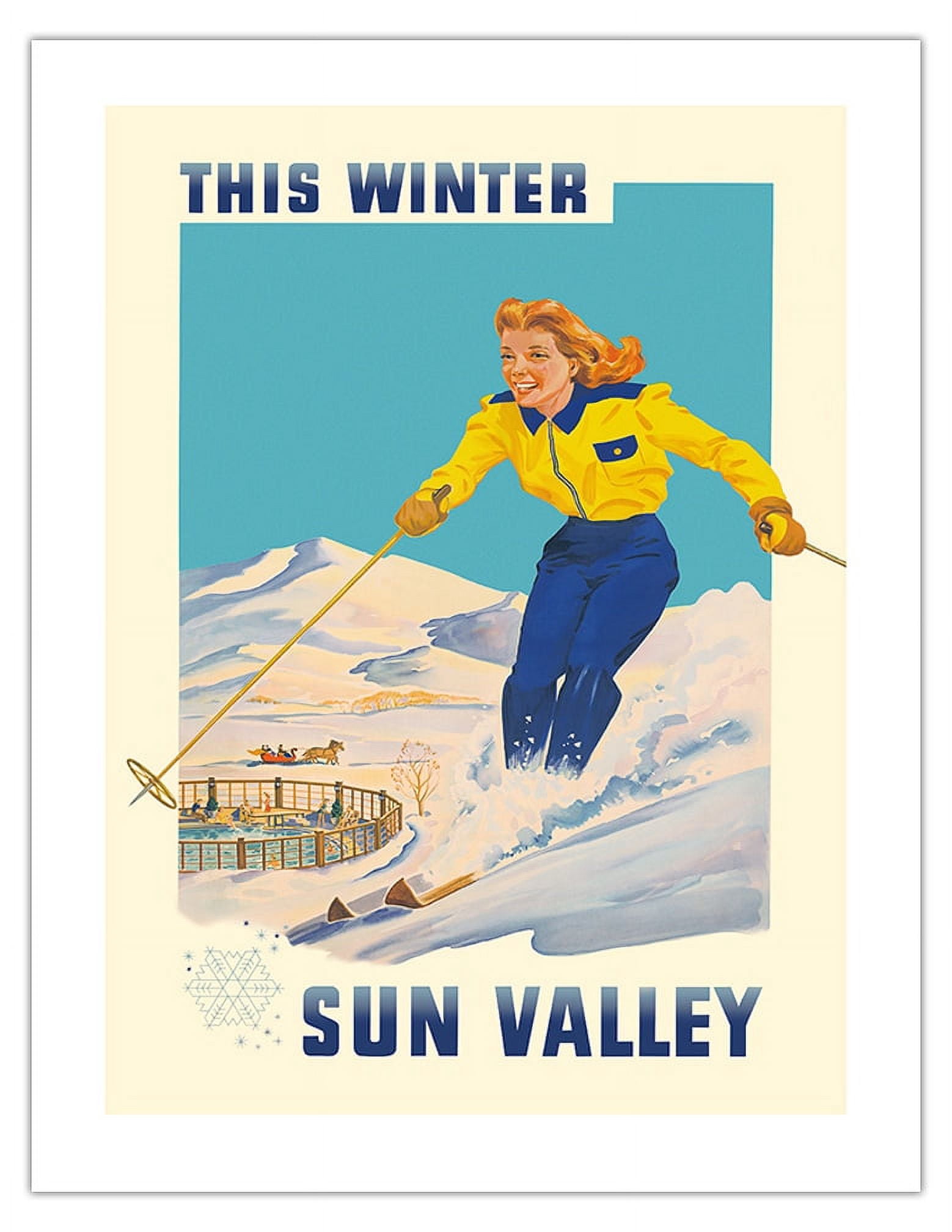 Sun Valley Idaho - This Winter Skiing - Bald Mountain “Baldy” - Vintage ...