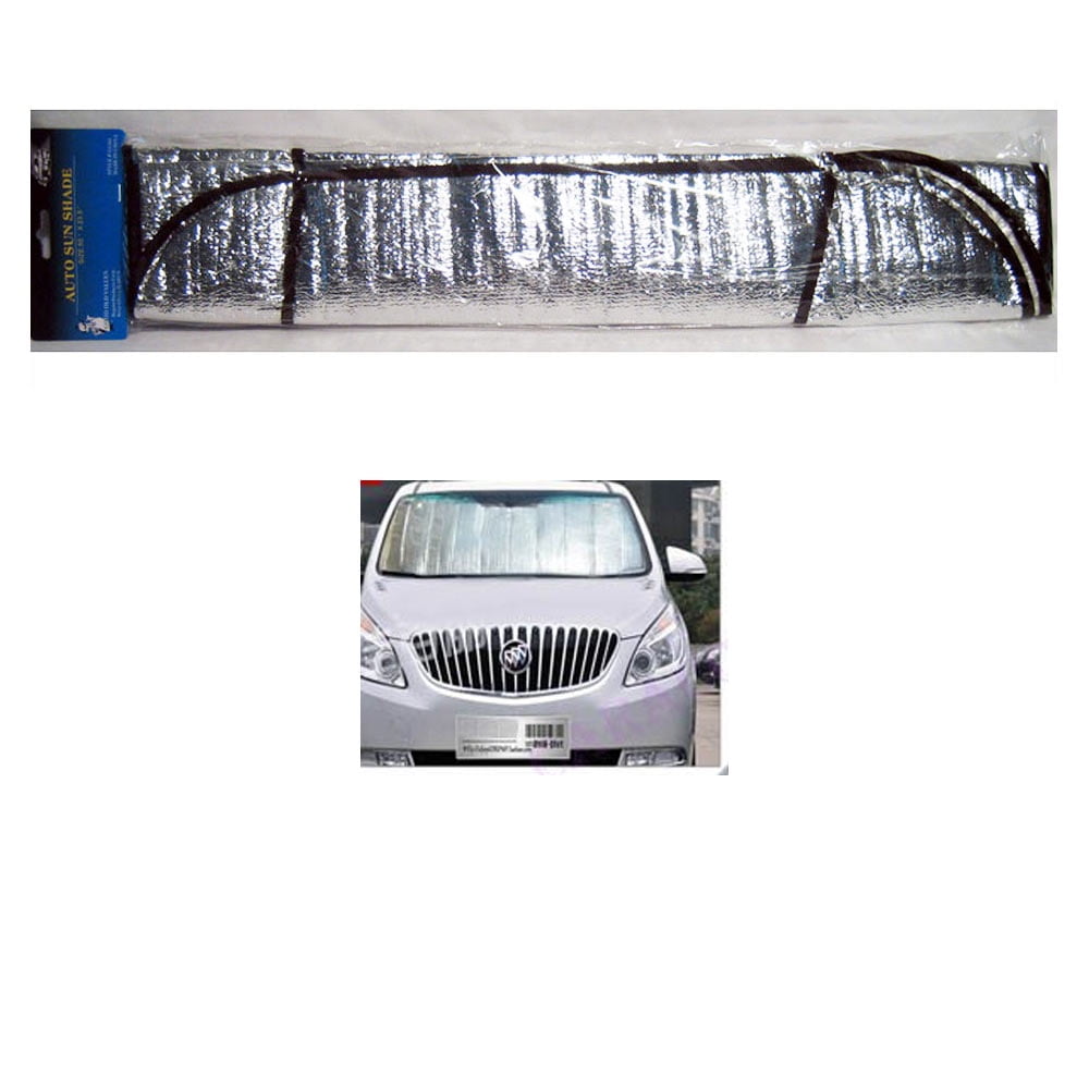 Sun Visor Auto Car Sun Shade Foldable Metallic Wind Shield Reflective ...