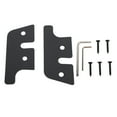 Sun Visor Clip Repair Kit Aluminium Alloy Black Anodized Coating Rustproof Lightweight Easy To