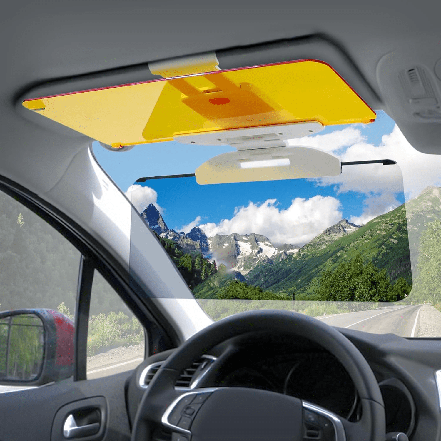 Sun Visor Extender for Car, 2 in 1 Day and Night Car Sun Visor, Easy to ...