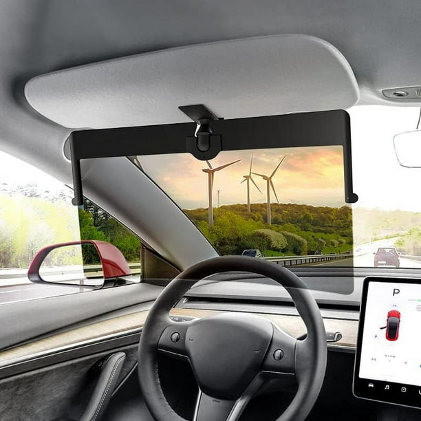 Sun Visor Extender for Cars Polarized Car Visor Extender Sun Blocker UV400 Visor Extension for Car Visor Clip on Sun Visor for Car Adjustable Car