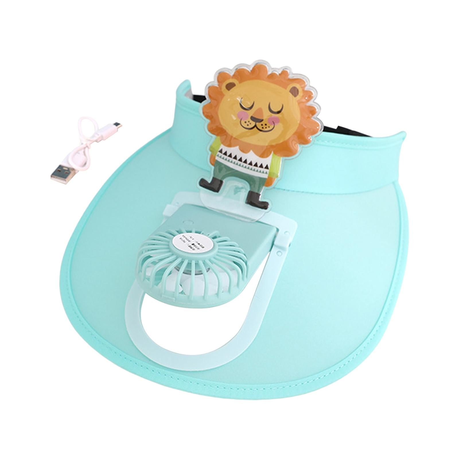 Segolike Sun Visor Fan Hat Cooling Fan Hat Adjustable Gears Adjustable ...