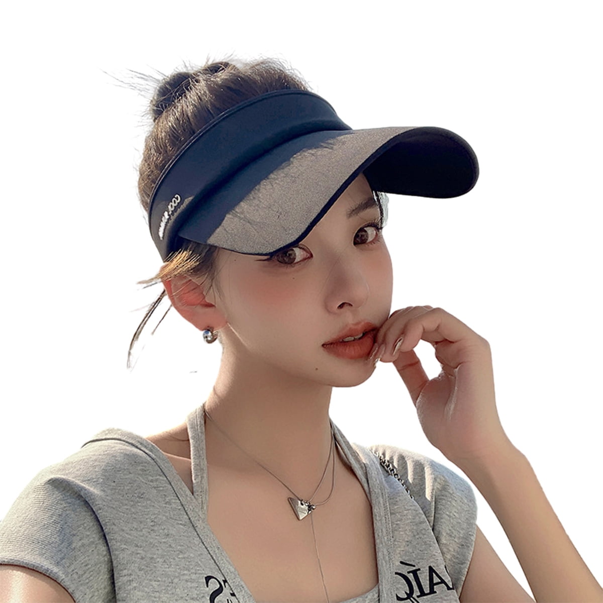 Sun Visor Hat Women Large UV Protective Golf Beach Cap - Sun Hats for ...