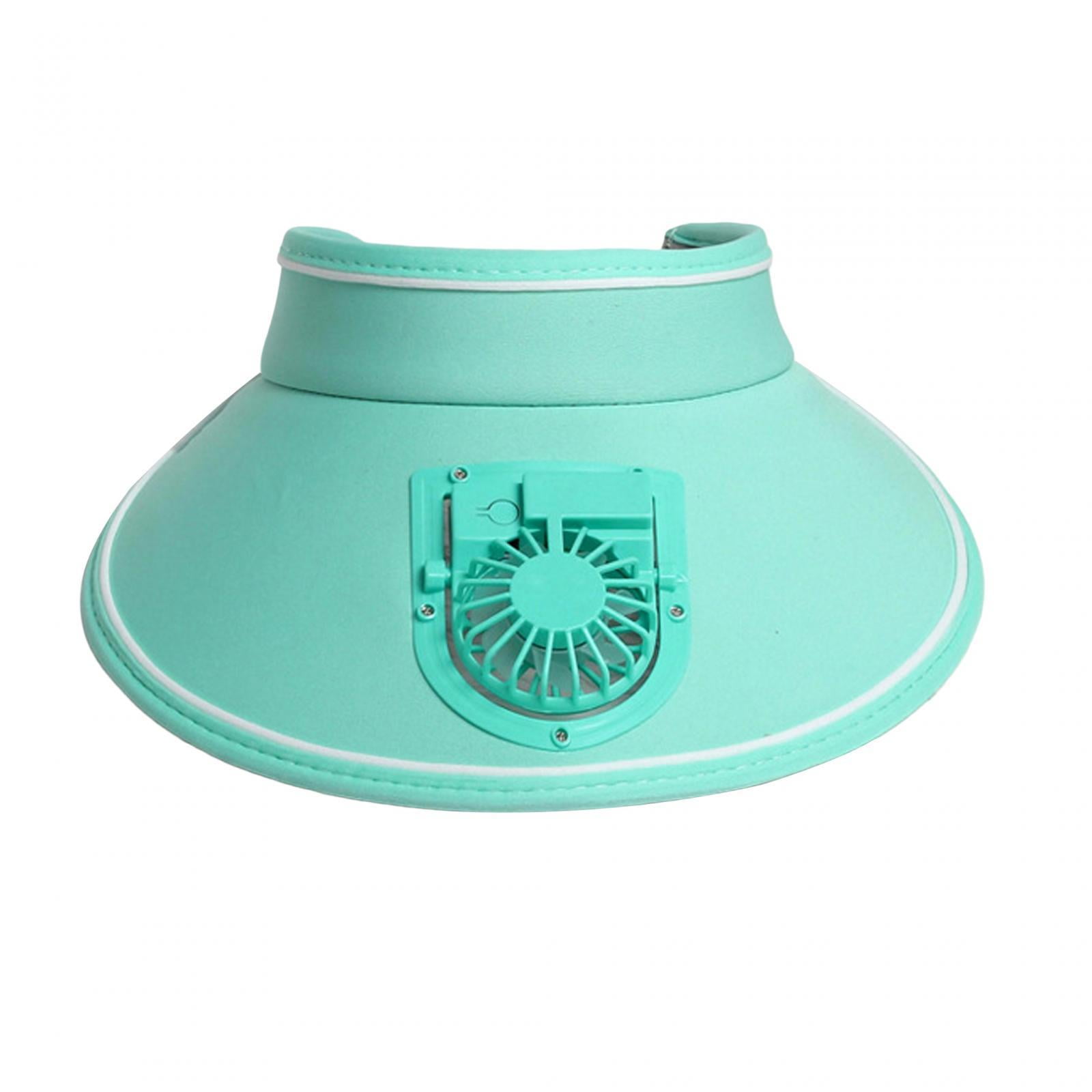 Sun Visor Hat with Fan Casual Mini Fan Hat for Kids Adults Girls Boys ...