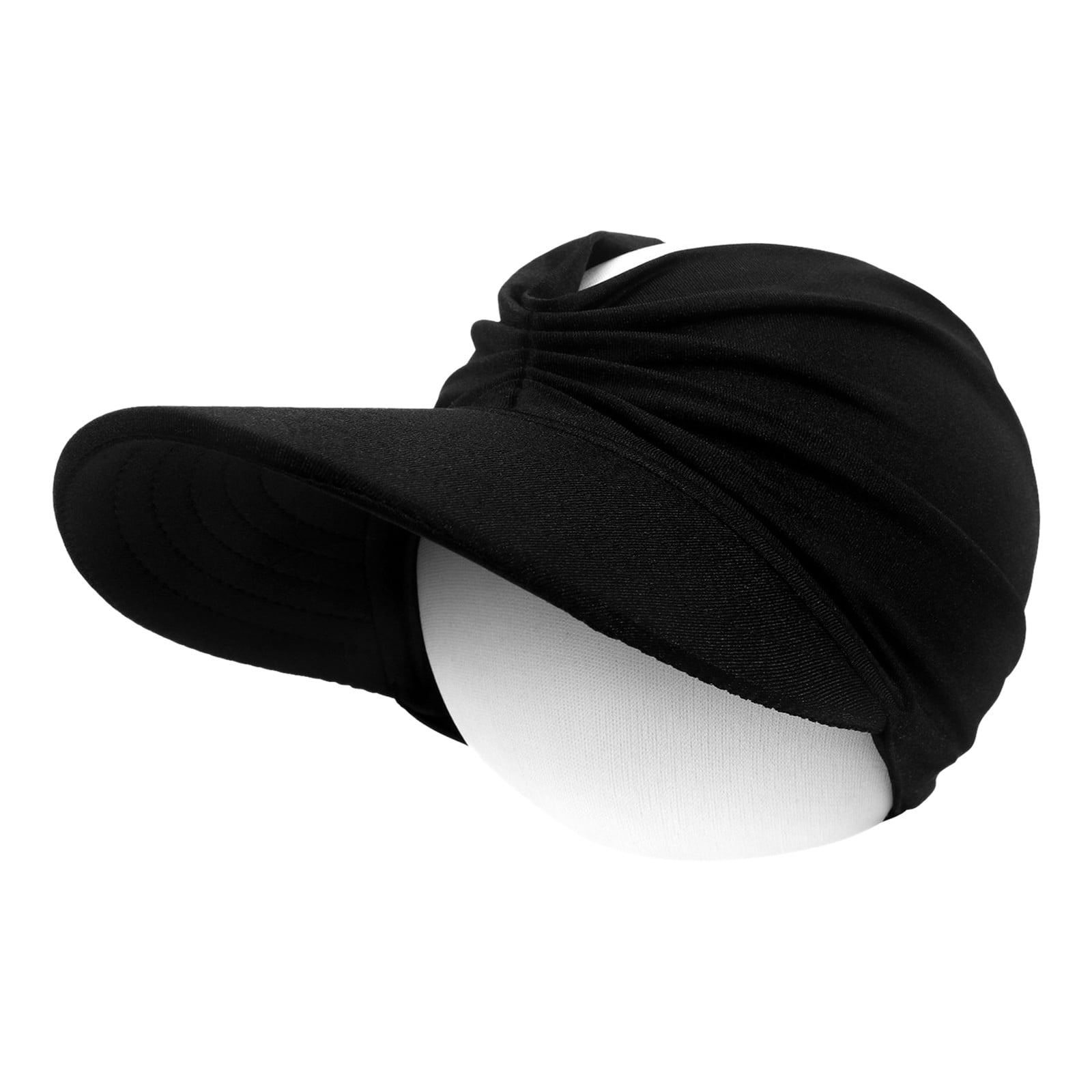 Sun Visor Hats For Women Beach Hat Packable Wide Brim With Ponytail ...
