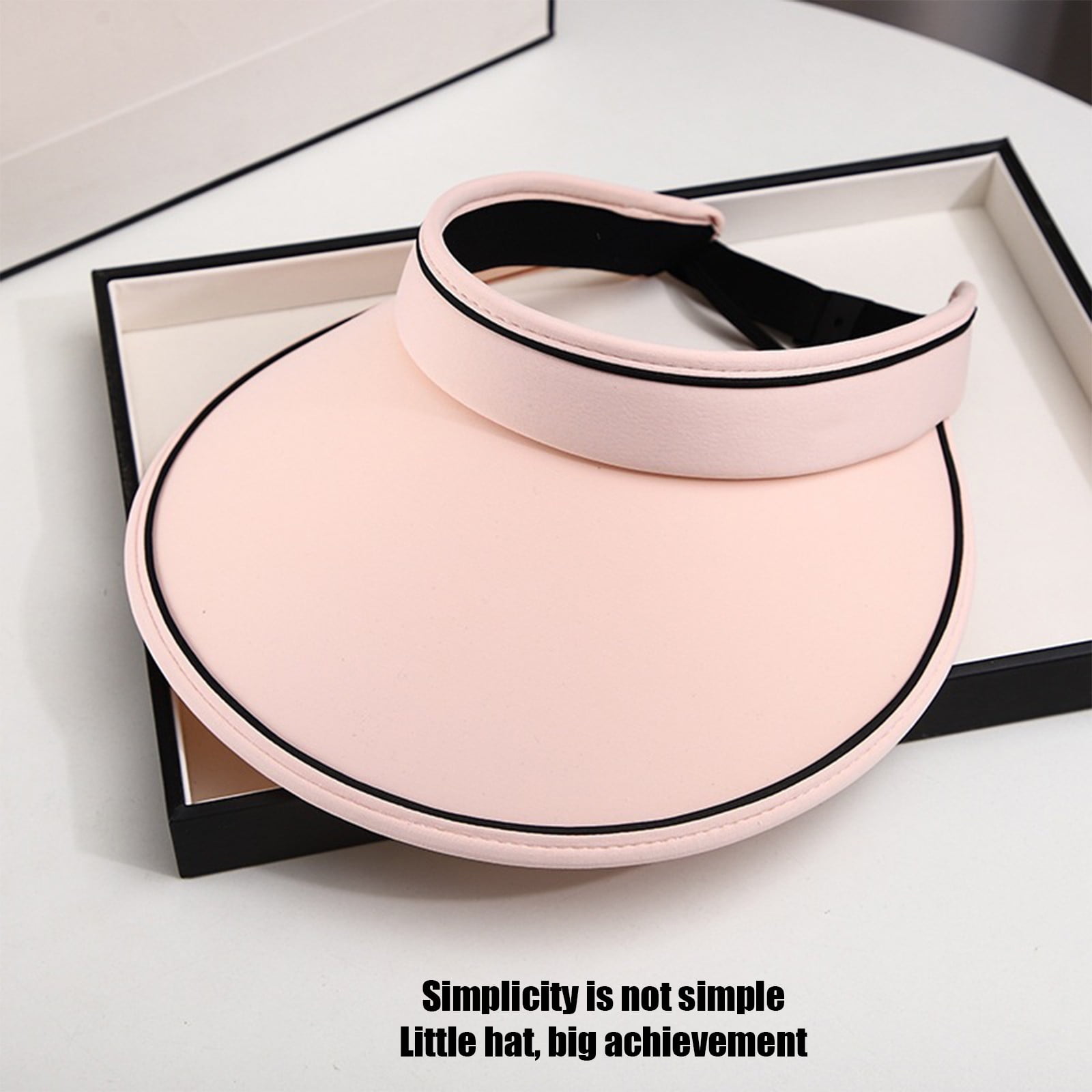 Sun Visor Hats for Women, Foldable Wide Brim Visor Hat, Womens Golf Cap ...