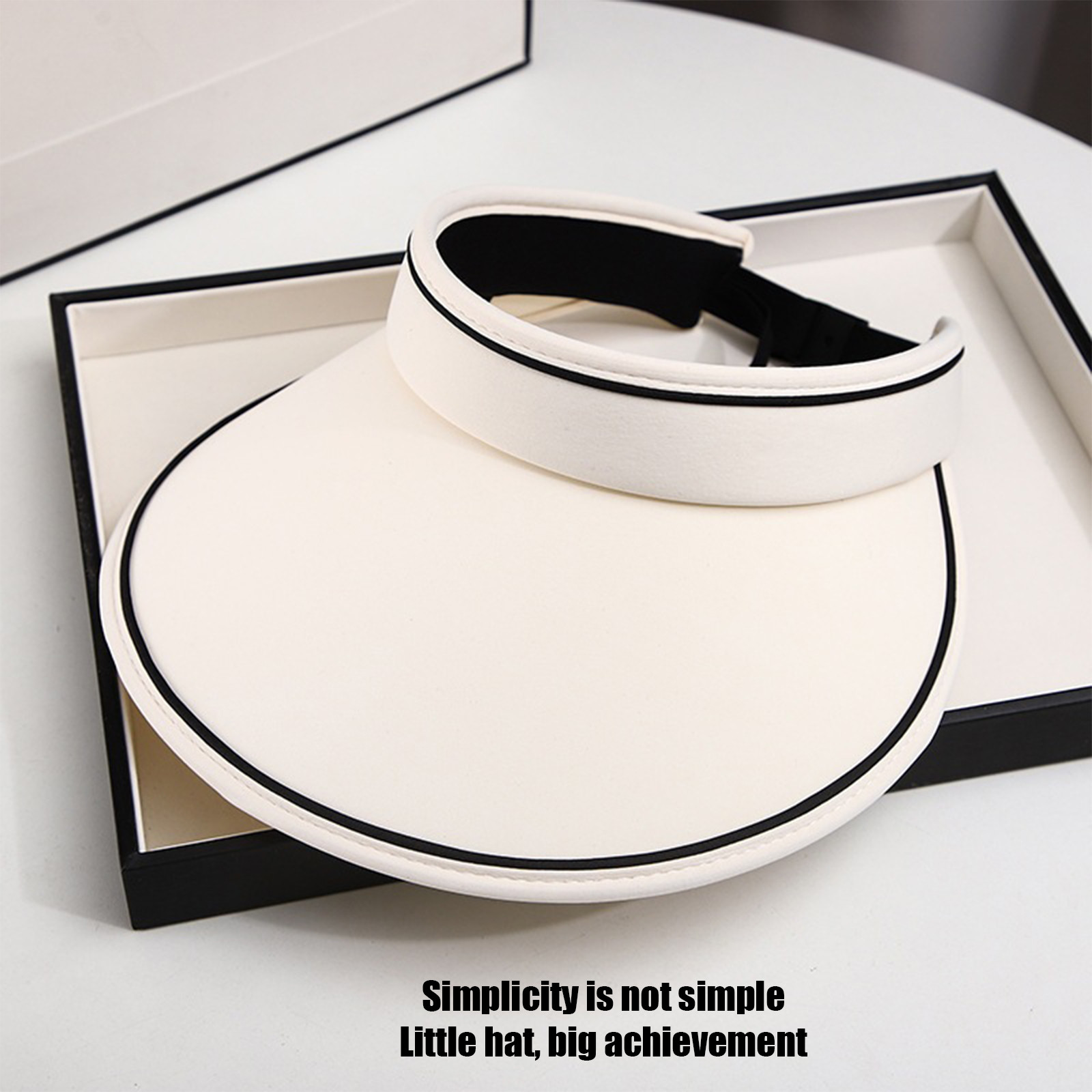 Sun Visor Hats for Women, Foldable Wide Brim Visor Hat, Womens Golf Cap ...