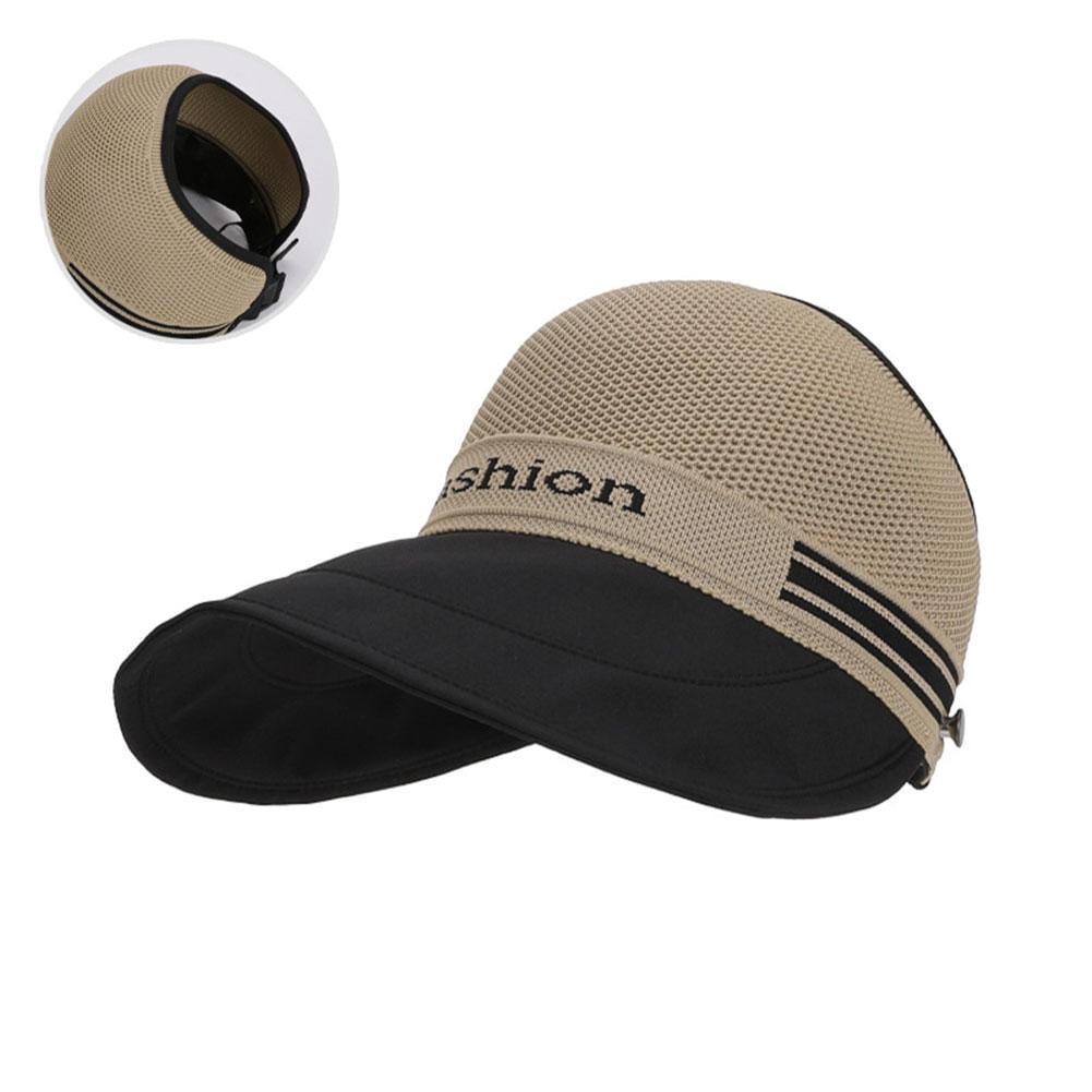 Sun Visor Wide Brim Straw Hat Summer Foldable UV Protection Cap 2025 ...