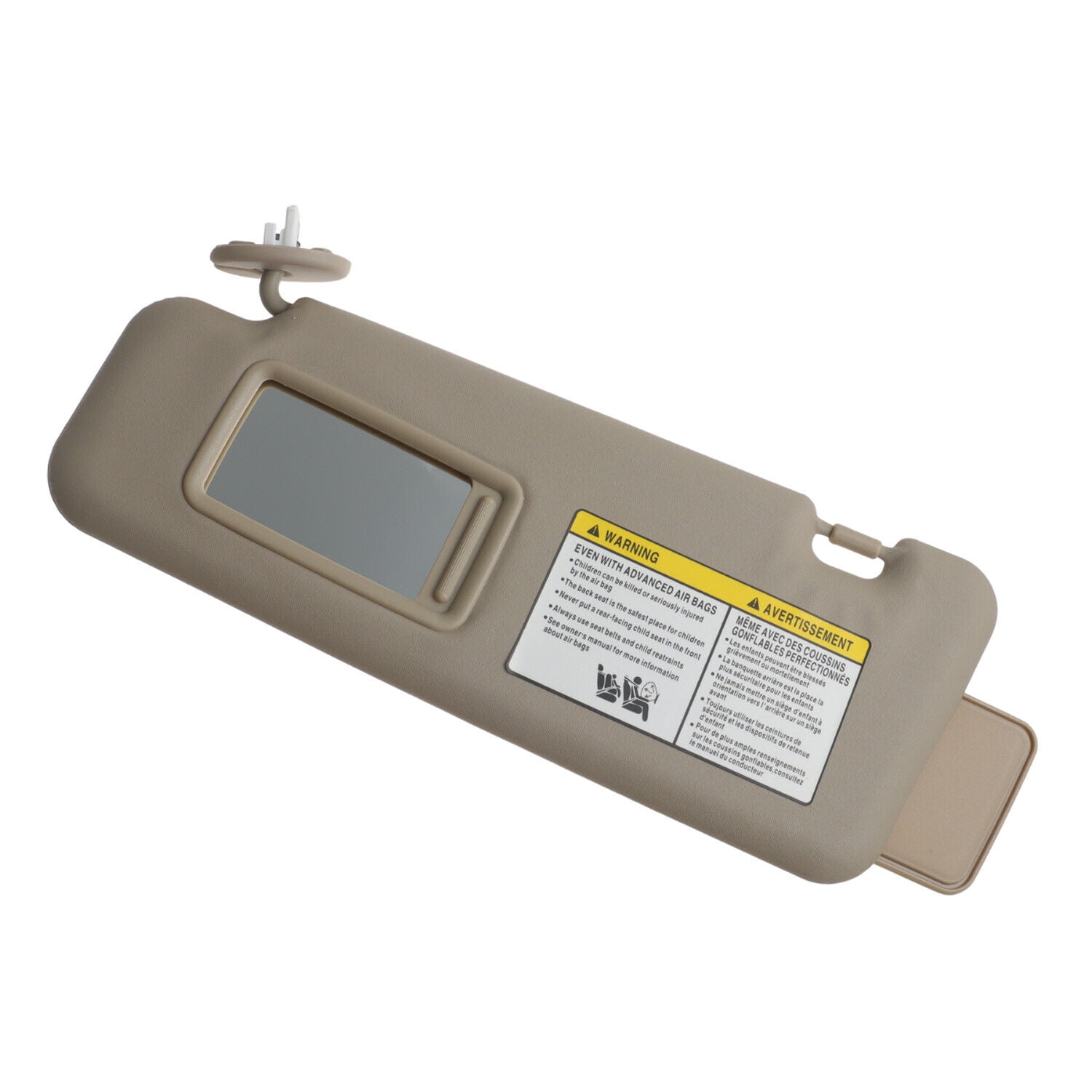 Sun Visor with Lights & Mirror Beige Left Driver Side Fits for ...