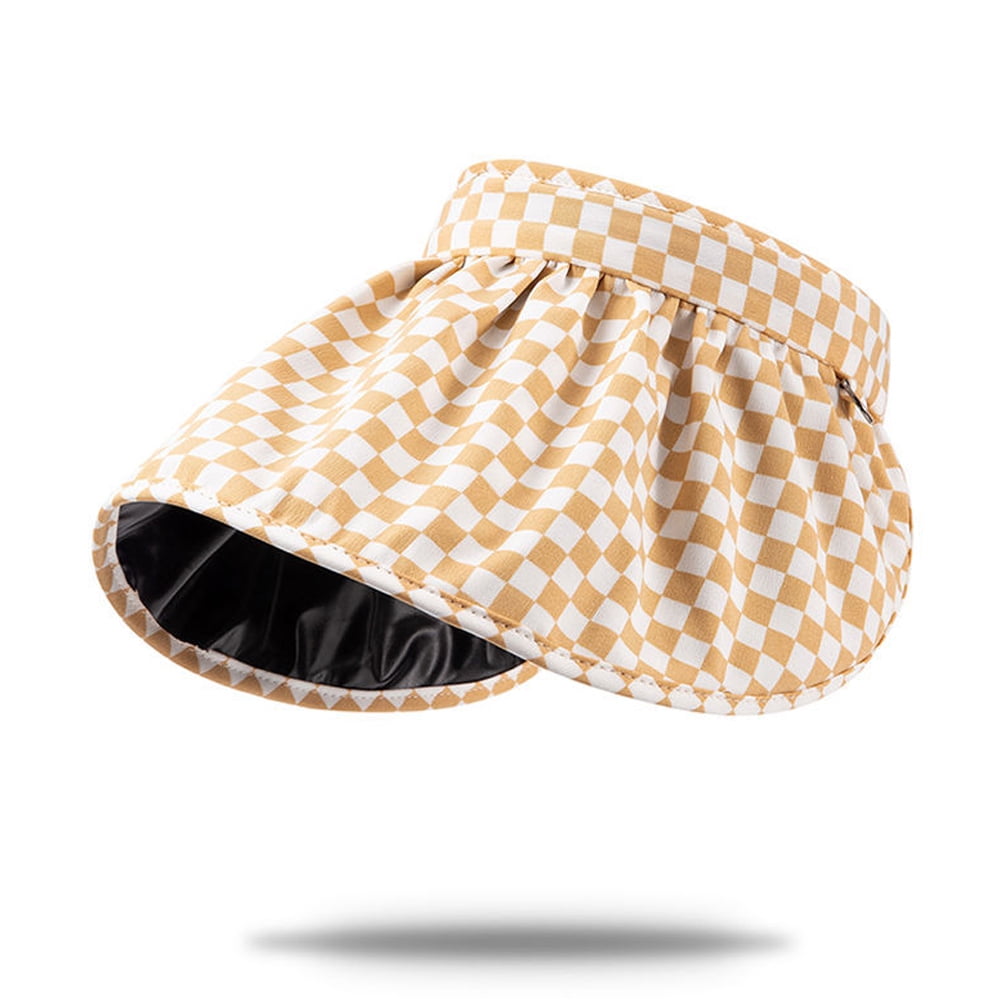 Sun Visors Foldable Sun Hats for Women with Wide Brim Summer Packable ...
