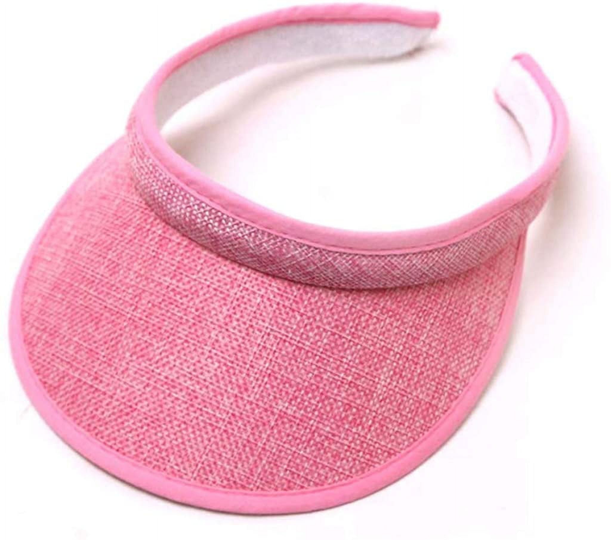 Sun Visors for Women Wide Brim Straw Hat Women Beach Visor Hats for ...