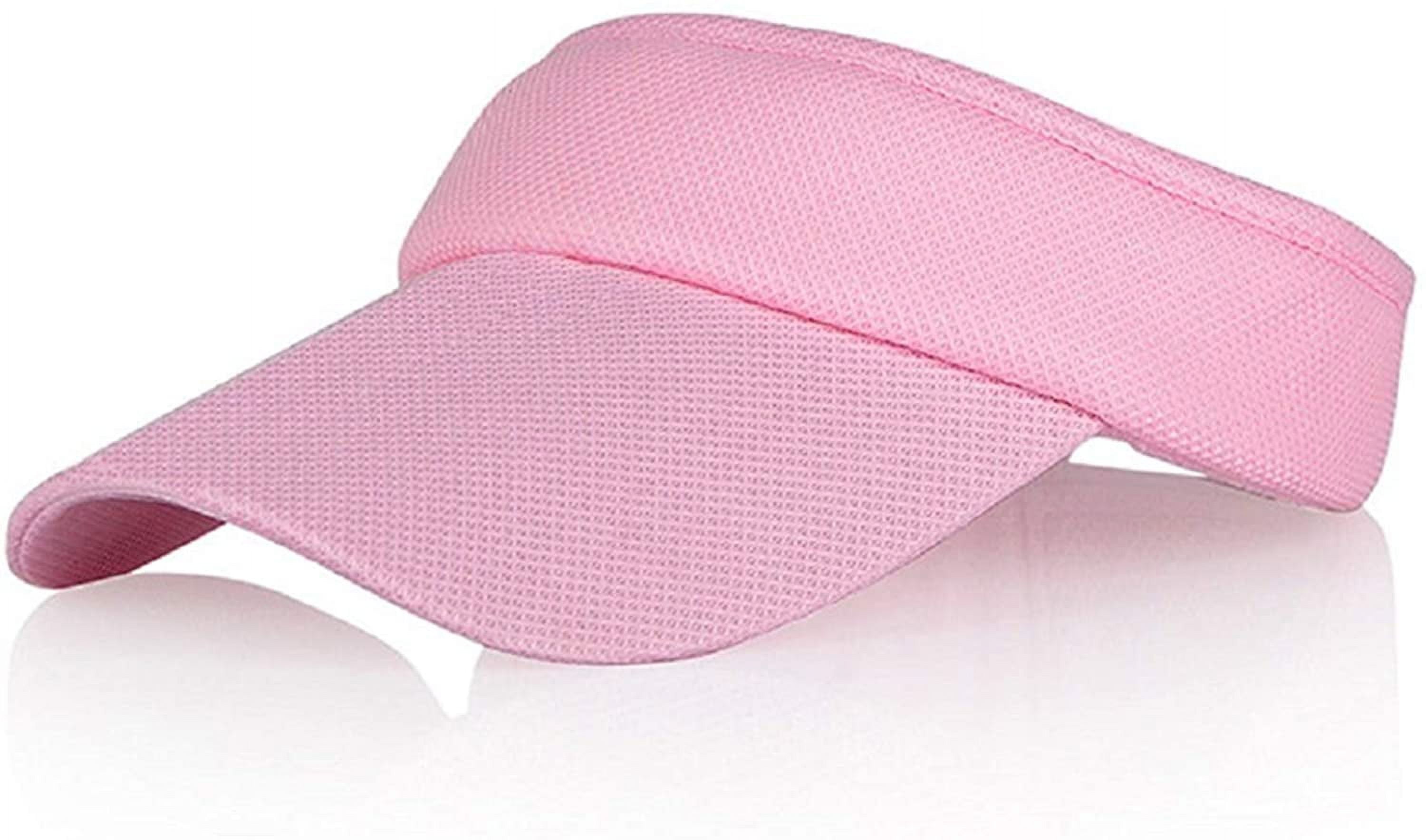 Sun Visors for Women and Girls, Long Brim Soft Sweatband Adjustable ...