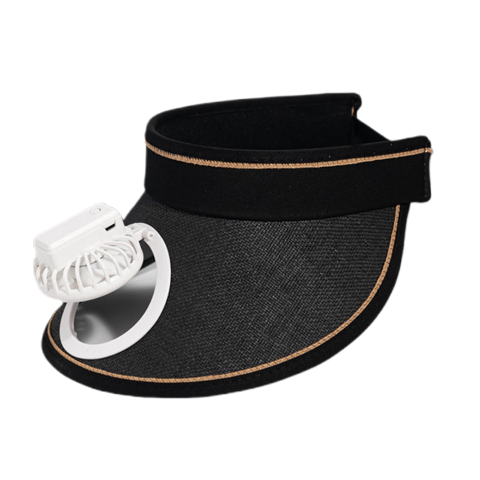 Sun Visors with Fan Women Sunscreen Empty Top Hat for Fishing ...