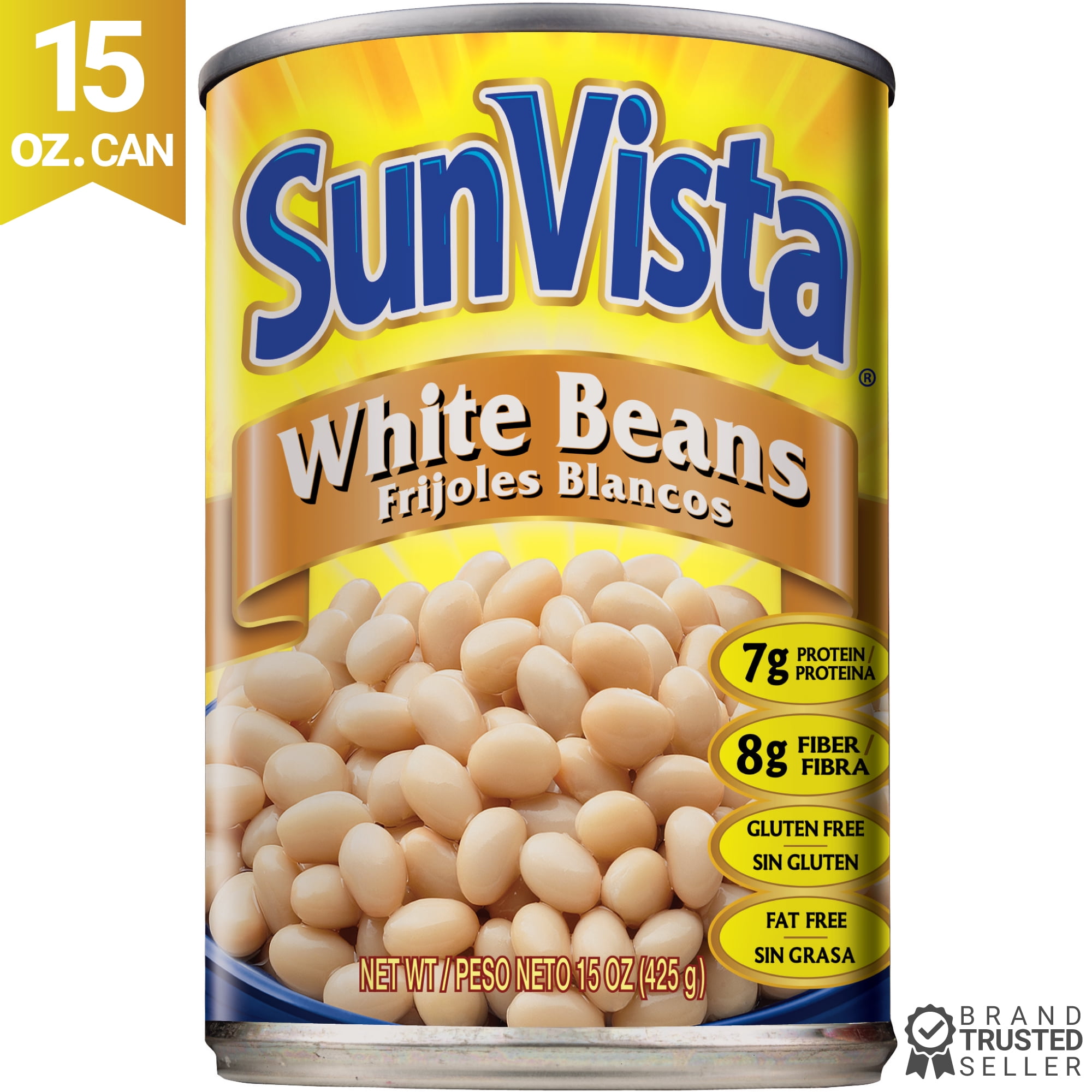 Sun Vista - Great Northern Beans - 15 oz. Can - Walmart.com
