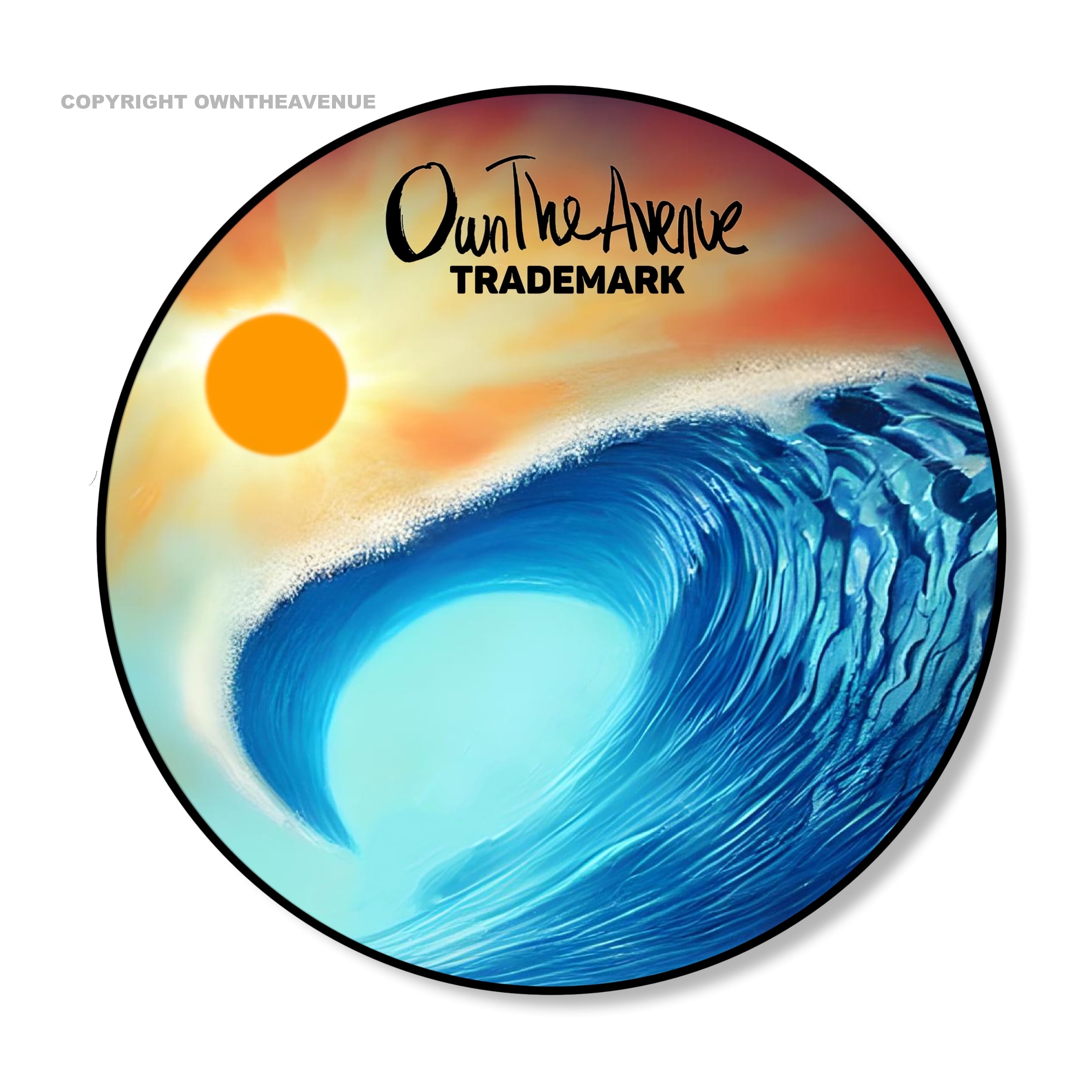 Sun & Waves Sunset Surfing Beach Ocean Car Truck Bumper Laptop Vinyl ...