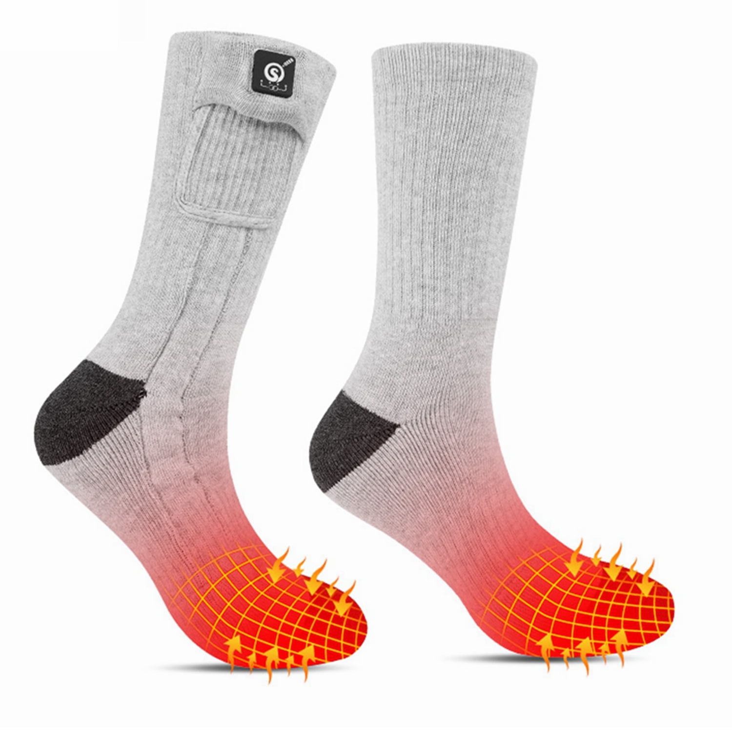 Sun Will Rechargeable Electric Heated Socks for Men Women,2200mAh ...