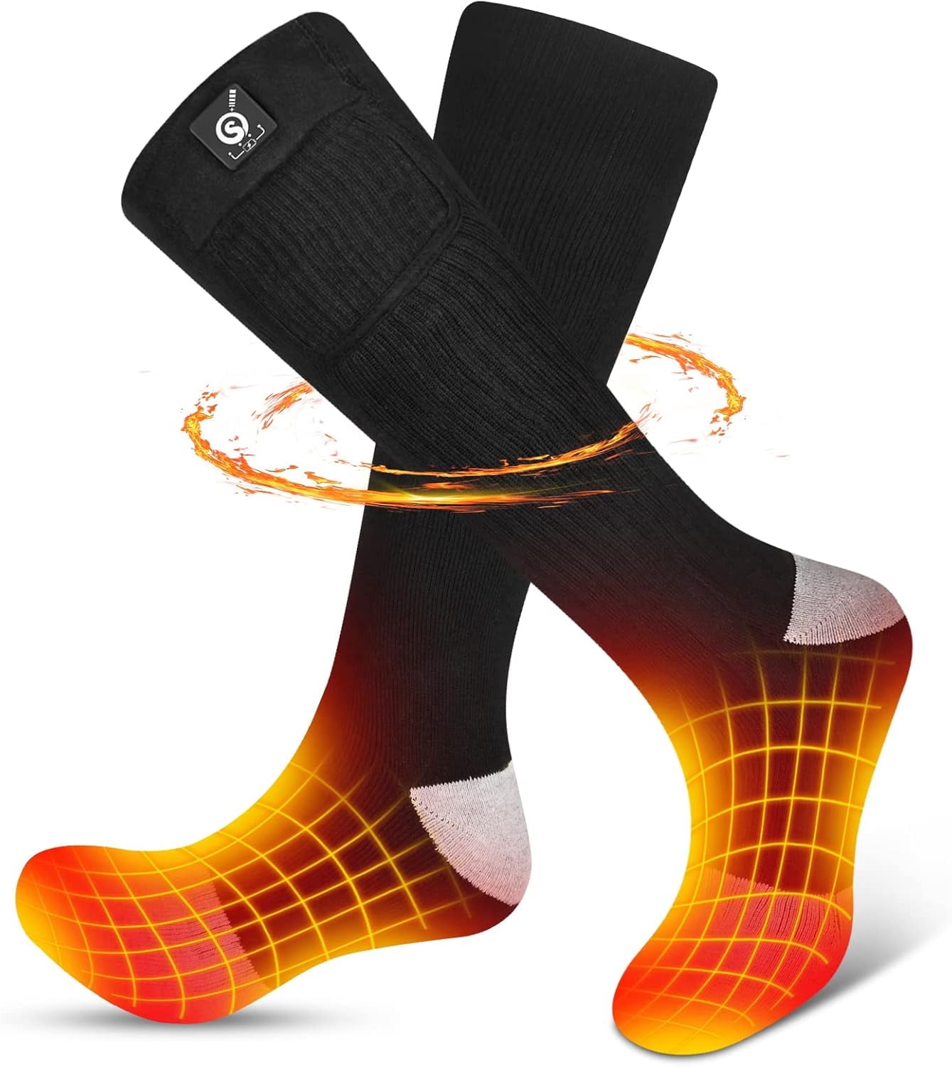 Sun Will Winter Warm Socks for Men and Women,Skiing Hiking Rechargeable ...