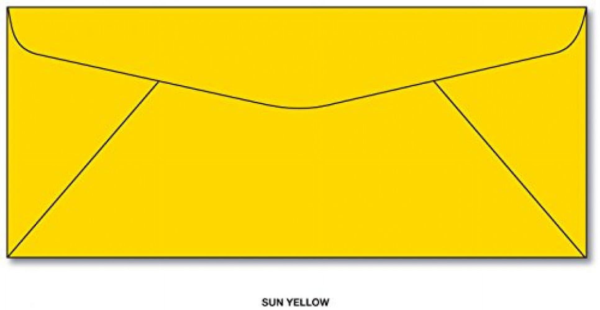 Sun Yellow #10 Business Size Envelopes - 50 Envelopes - Walmart.com
