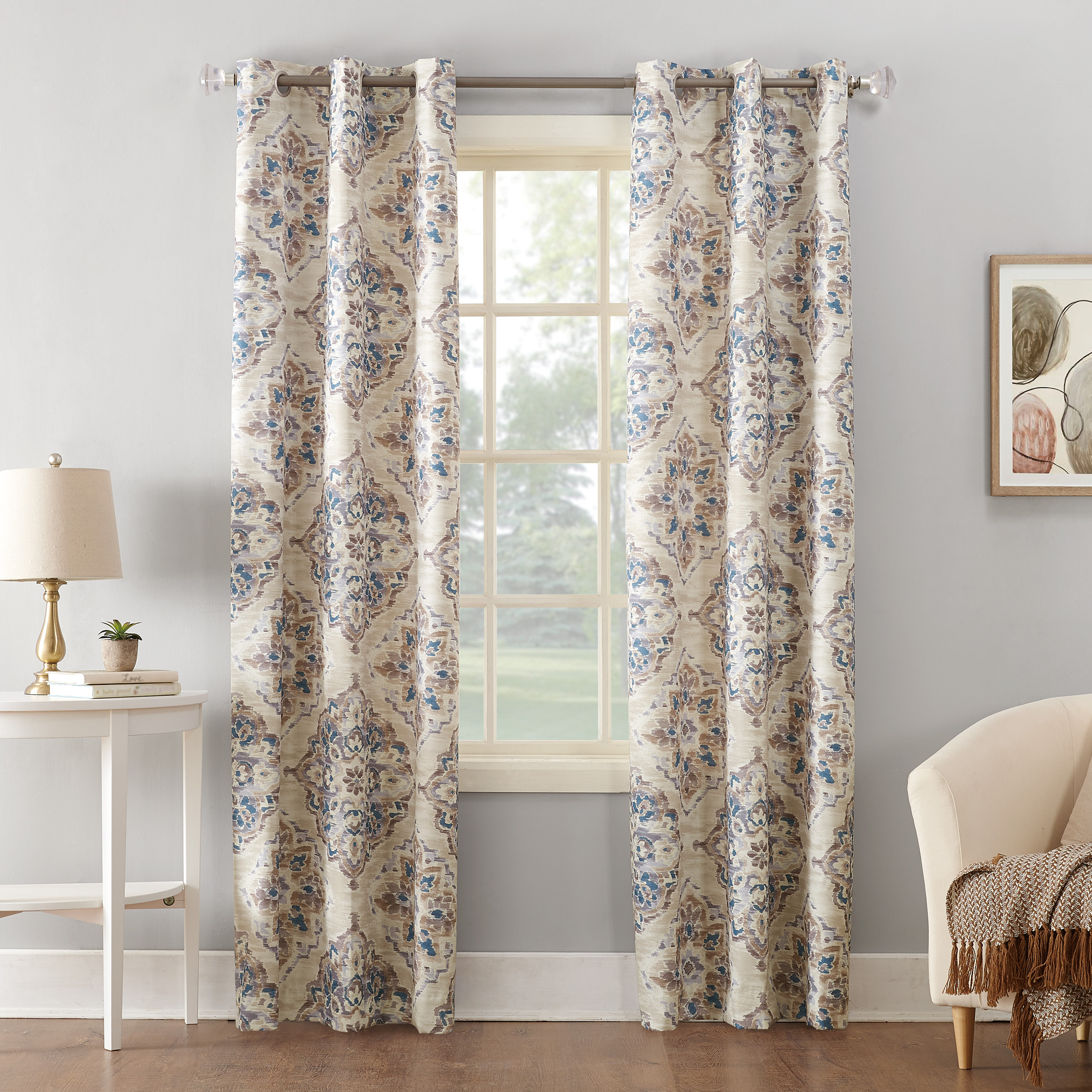 Achim Taylor - Lined Grommet Window Curtain Panel - Walmart.com